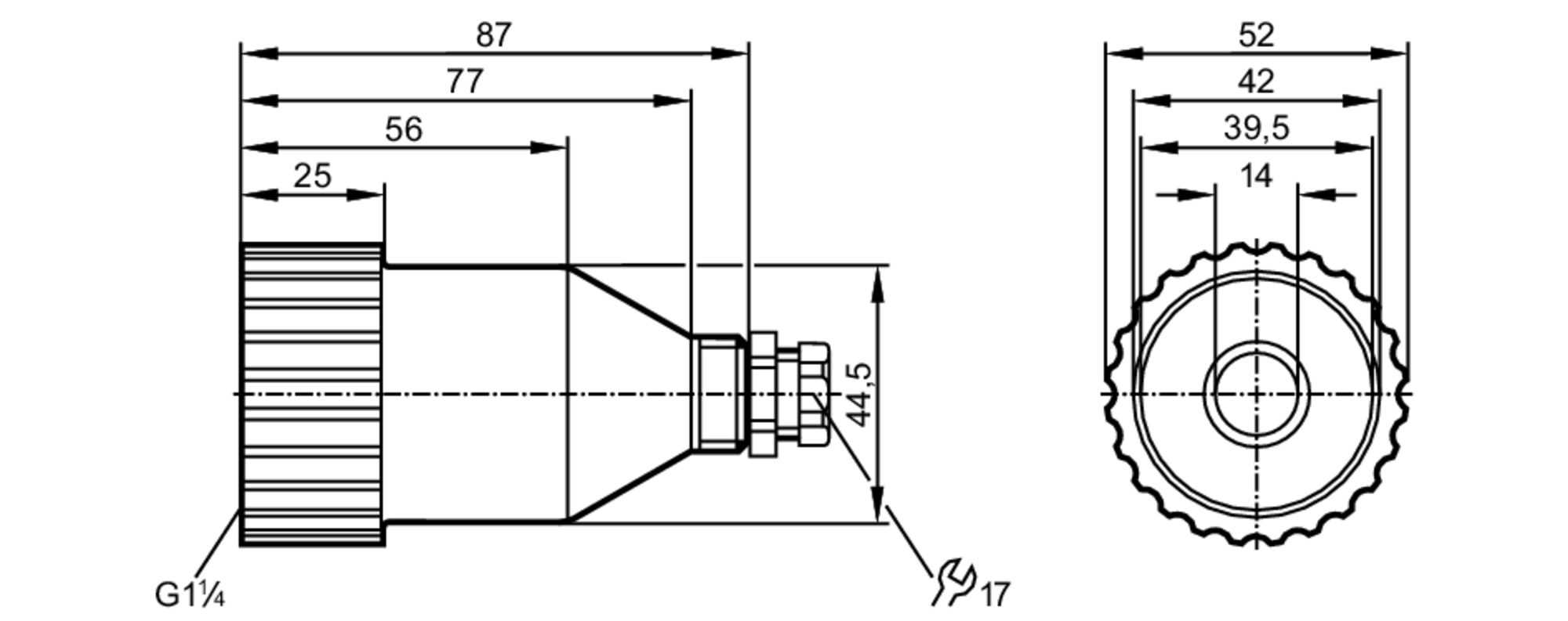 E11078 - Protective cap for mounting adapter - ifm