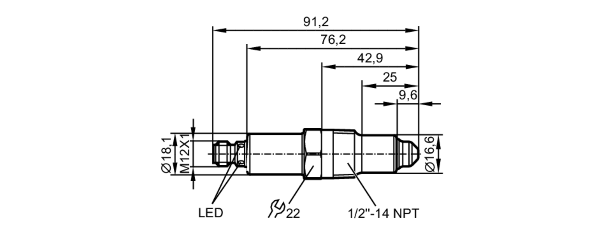 LMC510 - Sensor for point level detection - ifm