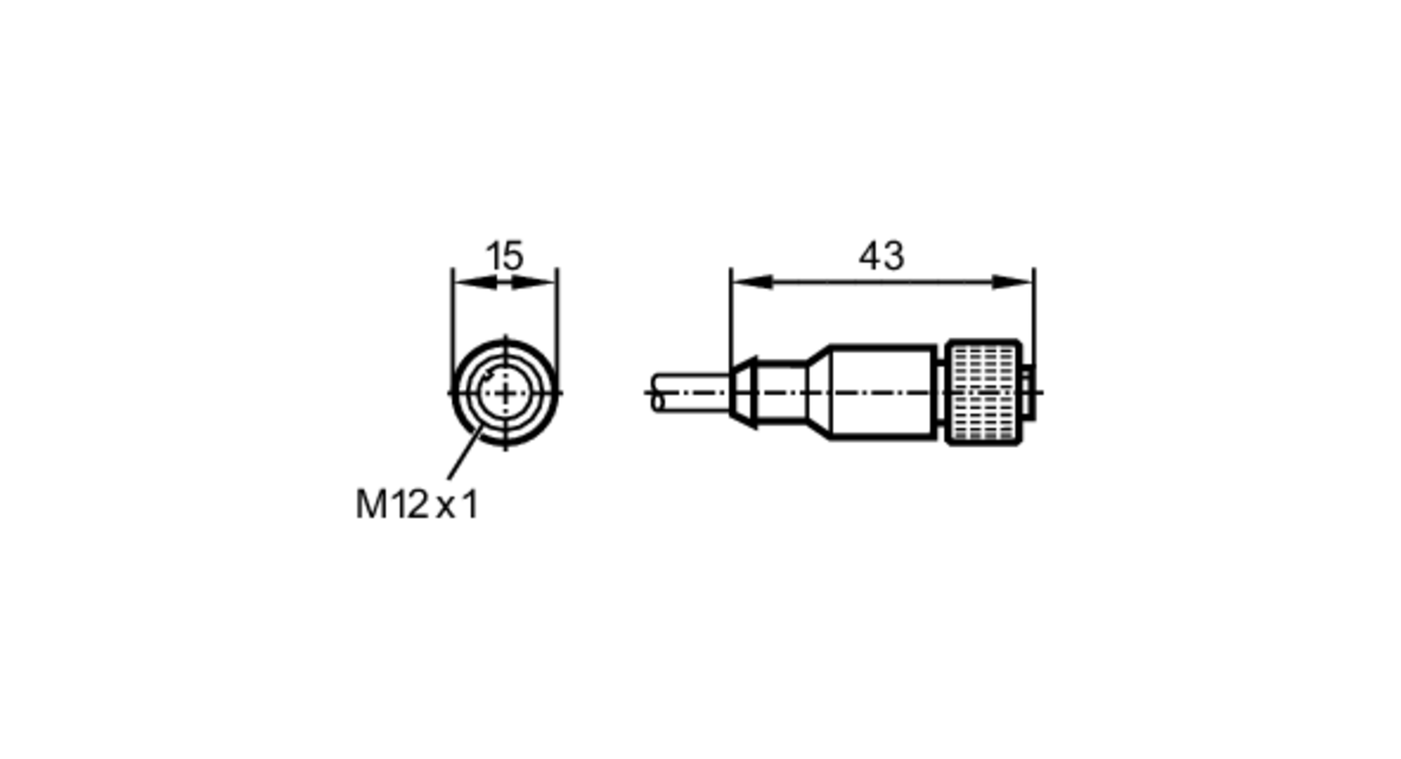 E11950 - Connecting cable with socket - ifm