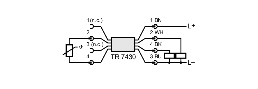 TR7430 - Evaluation unit with display for PT100/PT1000 temperature sensors - ifm