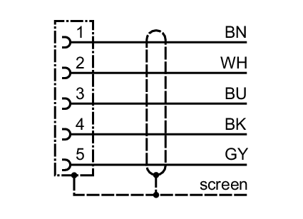 EVC545 - Female cordset - ifm
