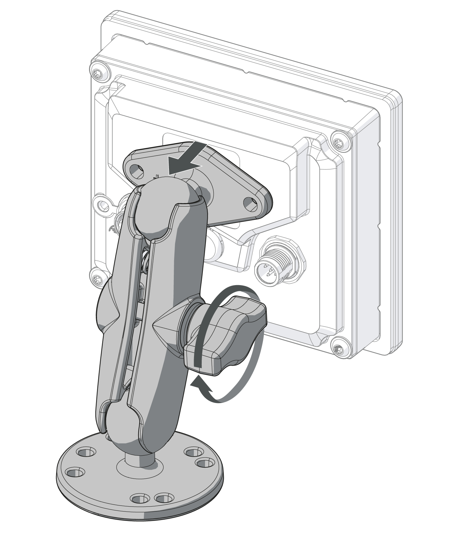 EC0412 - RAM mount set for graphic displays - ifm