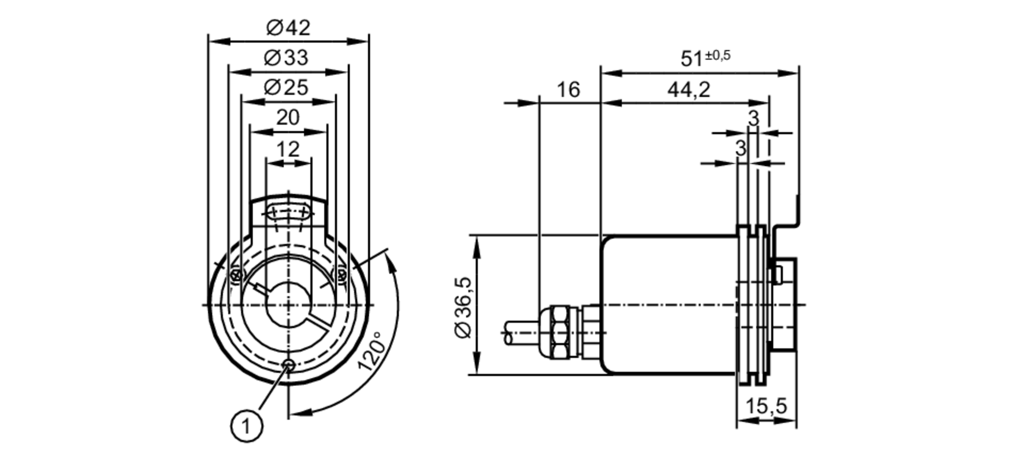 RM8003 - Absolute multiturn encoder with hollow shaft - ifm