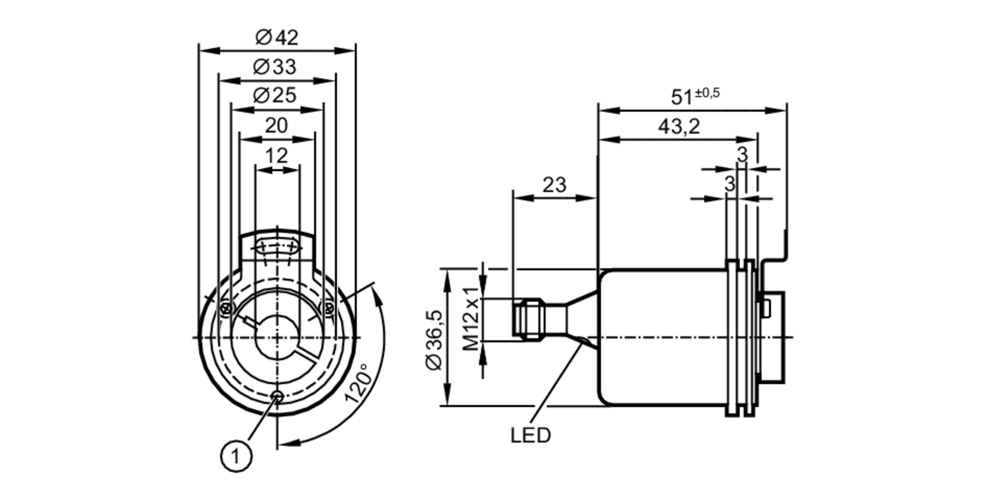 RM8004 - Absolute multiturn encoder with hollow shaft - ifm