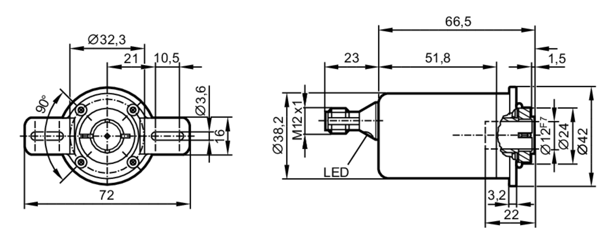 RMA310 - Absolute multiturn encoder with hollow shaft - ifm