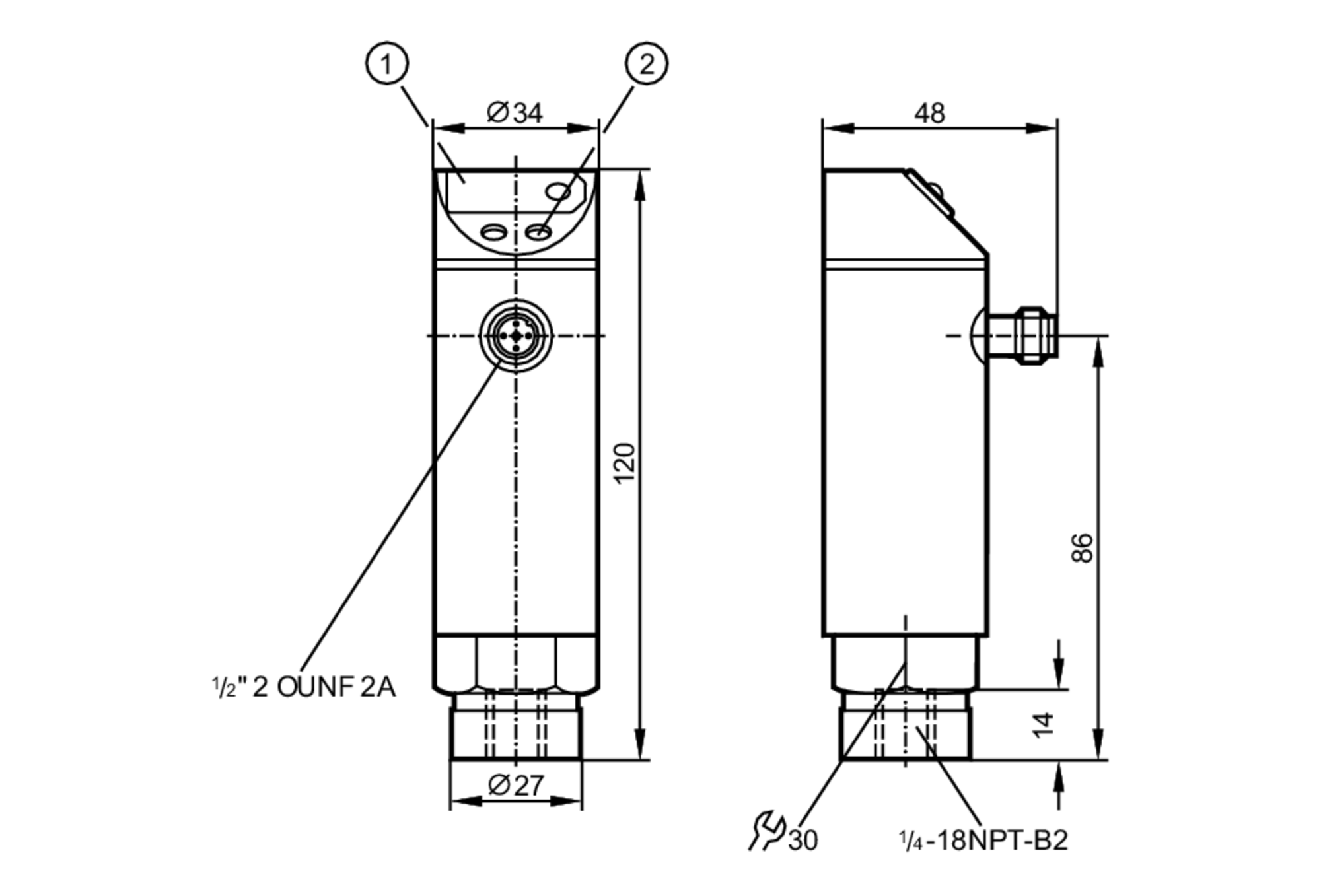 PN4221 - Pressure sensor with display - ifm