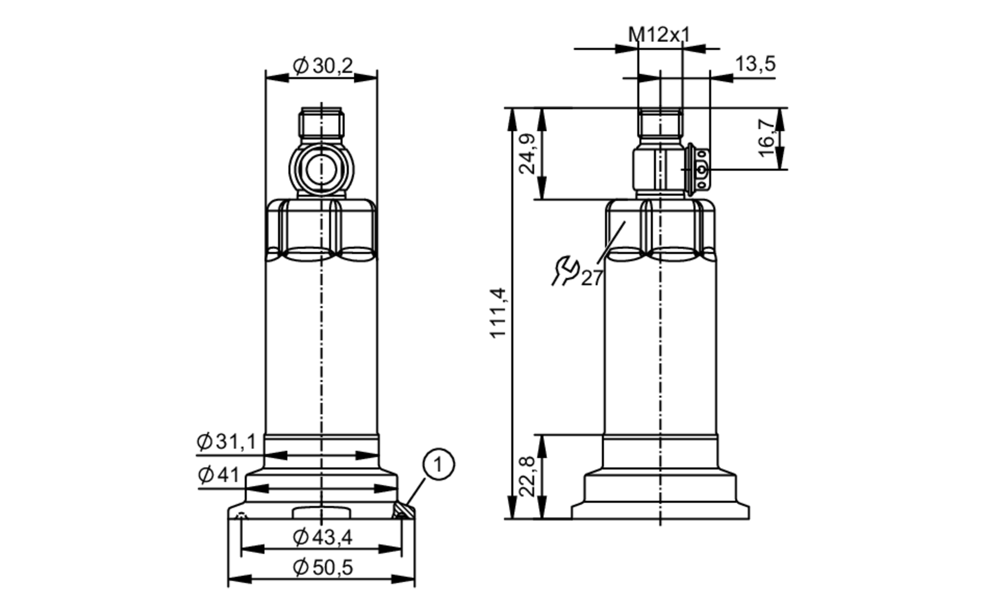 PM1104 - Electronic pressure sensor - ifm