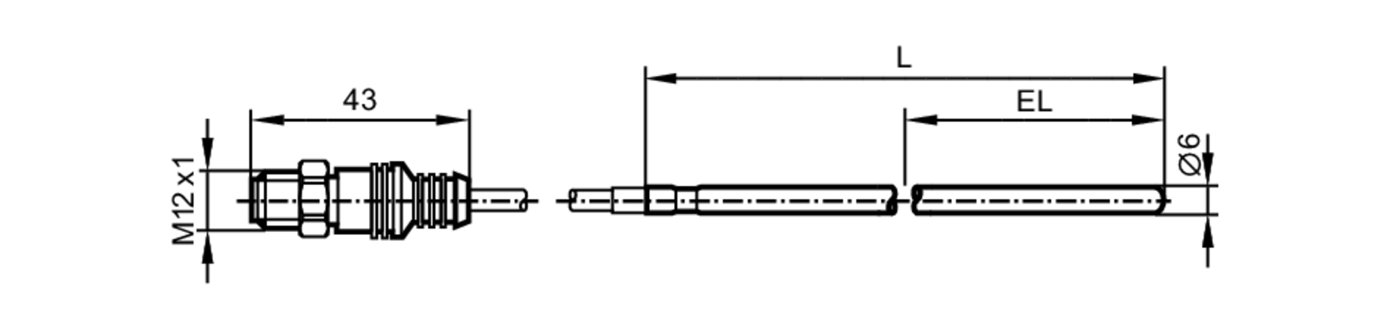 TS2452 - Temperature cable sensor with process connection - ifm