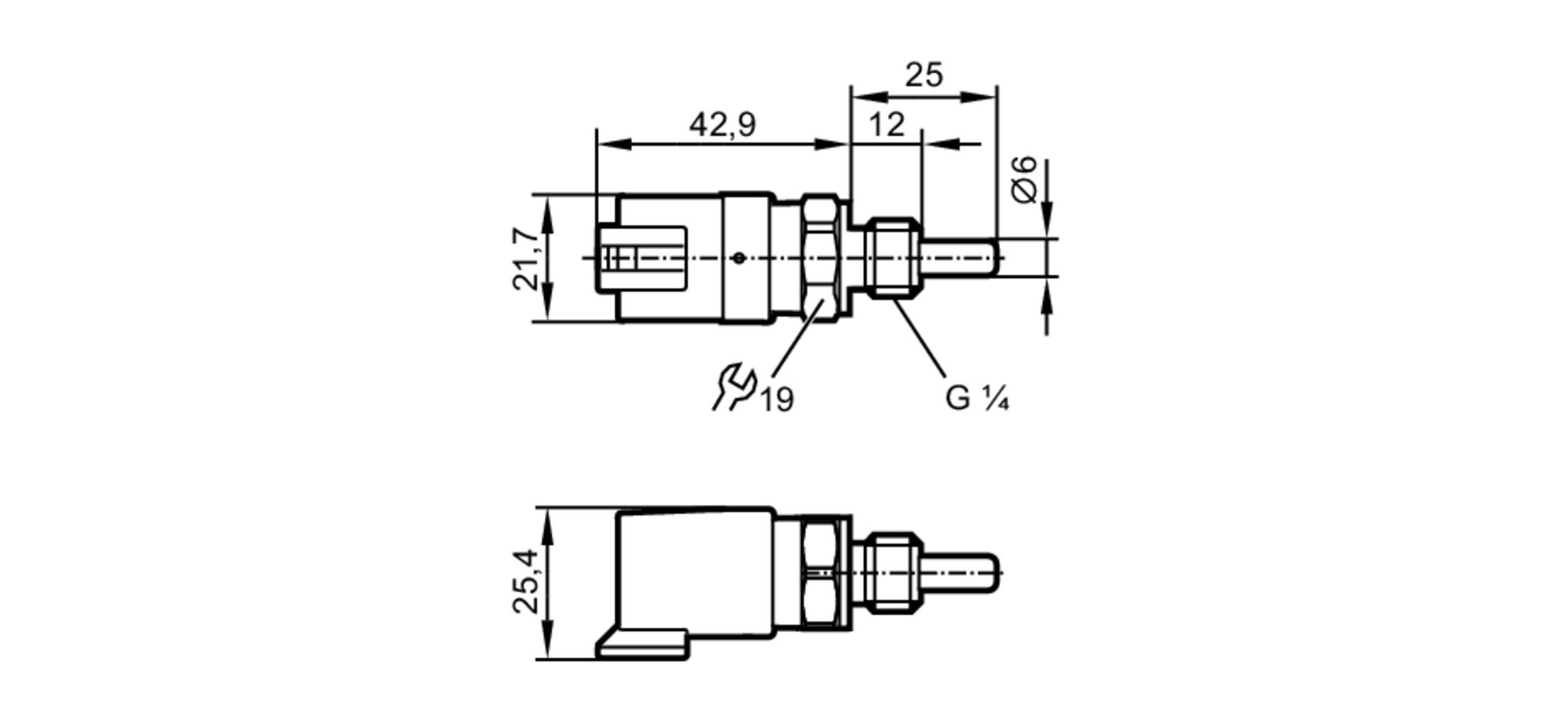 TM6101 - Temperature sensor with process connection - ifm