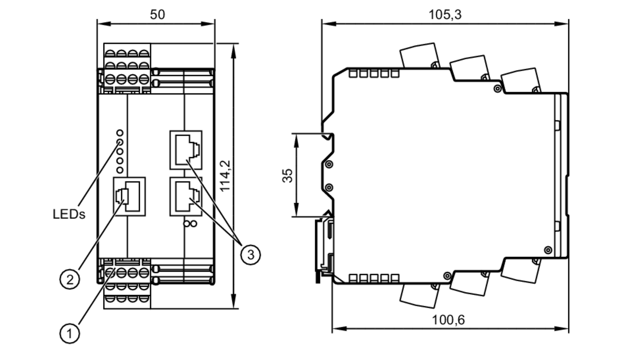 VSE153 - Diagnostic electronics for vibration sensors - ifm