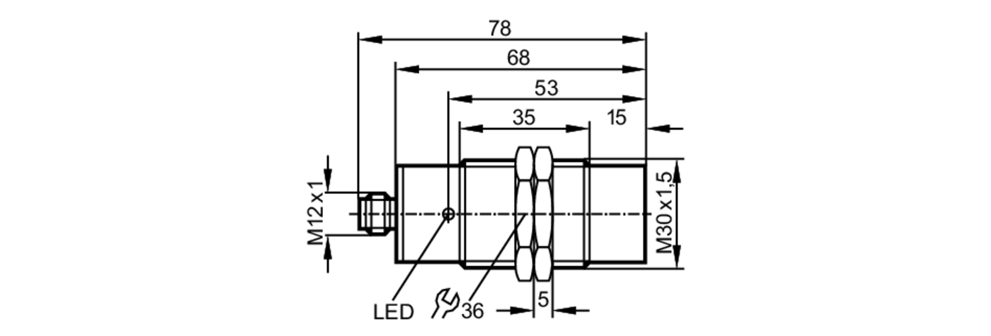 II5492 - Inductive sensor - ifm