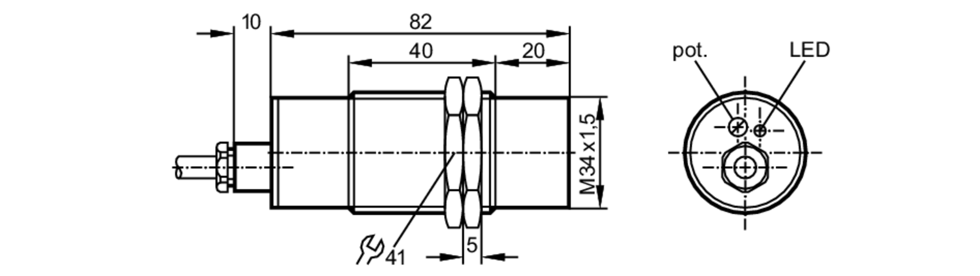 KX5001 - Capacitive NAMUR sensor - ifm