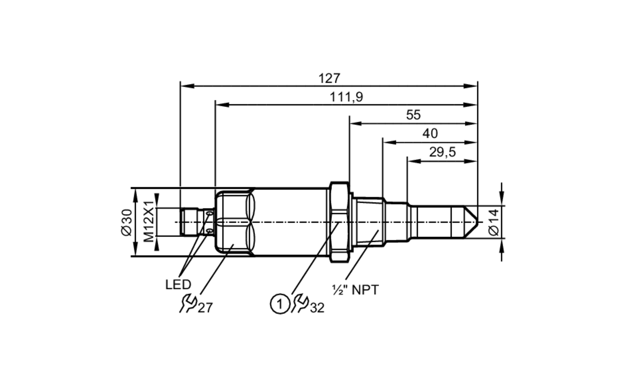 LMC502 - Sensor for point level detection - ifm