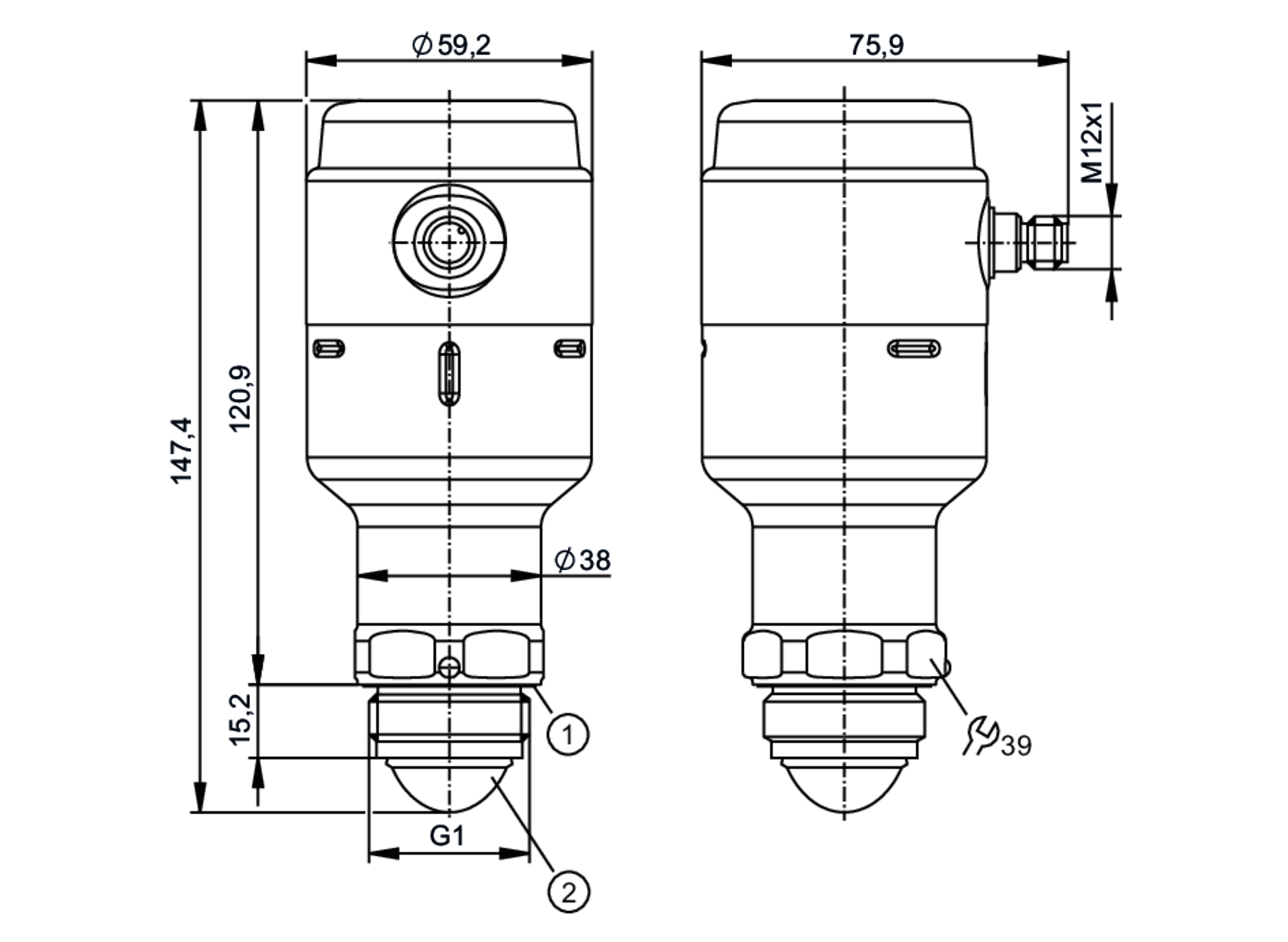 LW2720 - Continuous level sensor - ifm