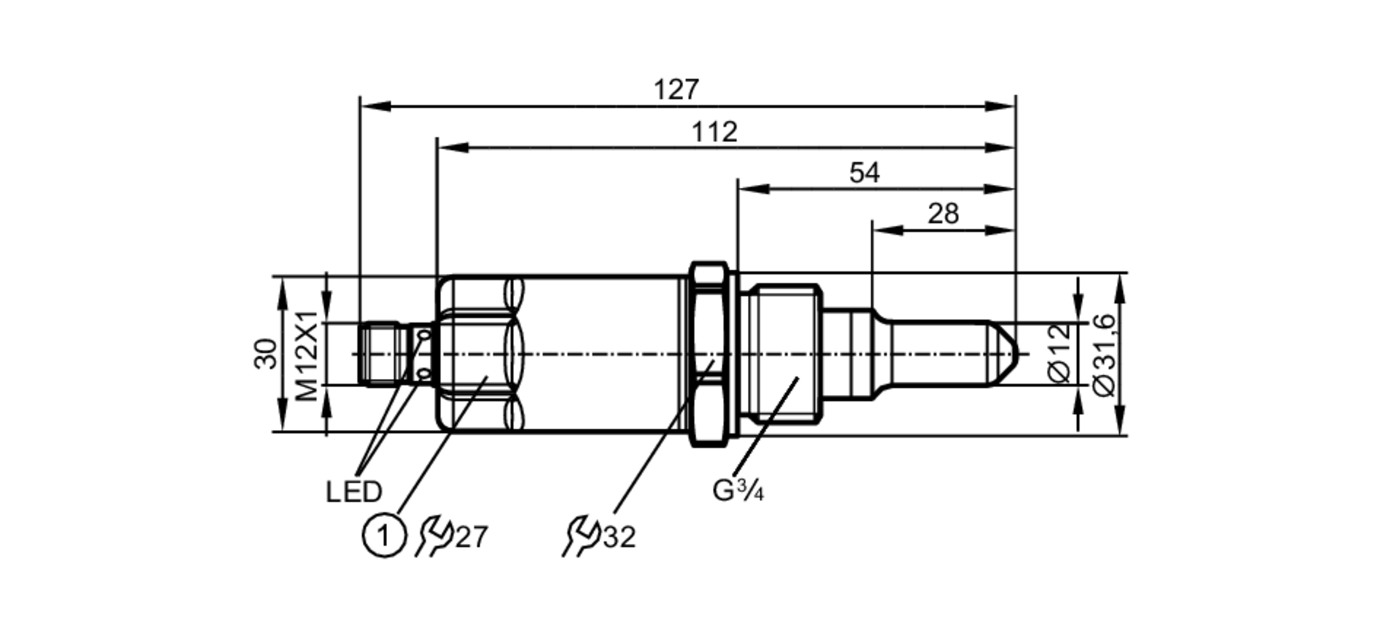 LMT202 - Sensor for point level detection - ifm
