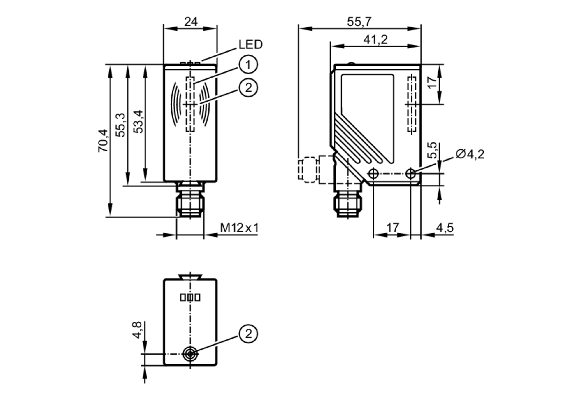 DTA100 - RFID read/write antenna with AS-Interface - ifm
