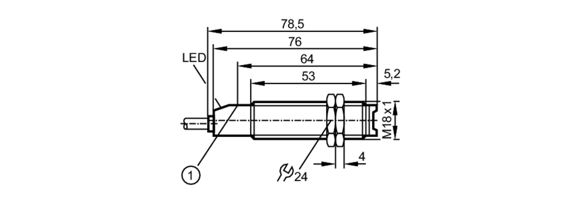 OG0034 - Diffuse reflection sensor - ifm