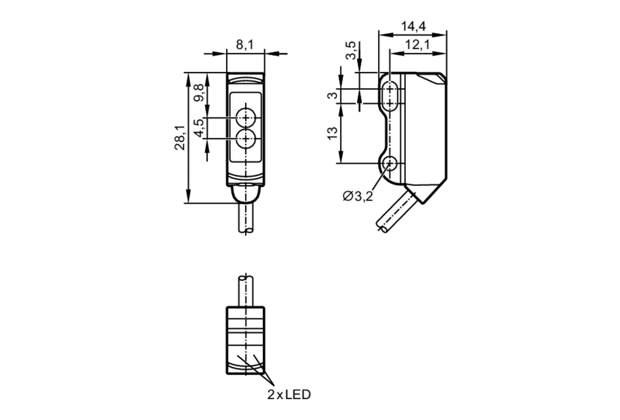 O8T200 - Diffuse reflection sensor - ifm