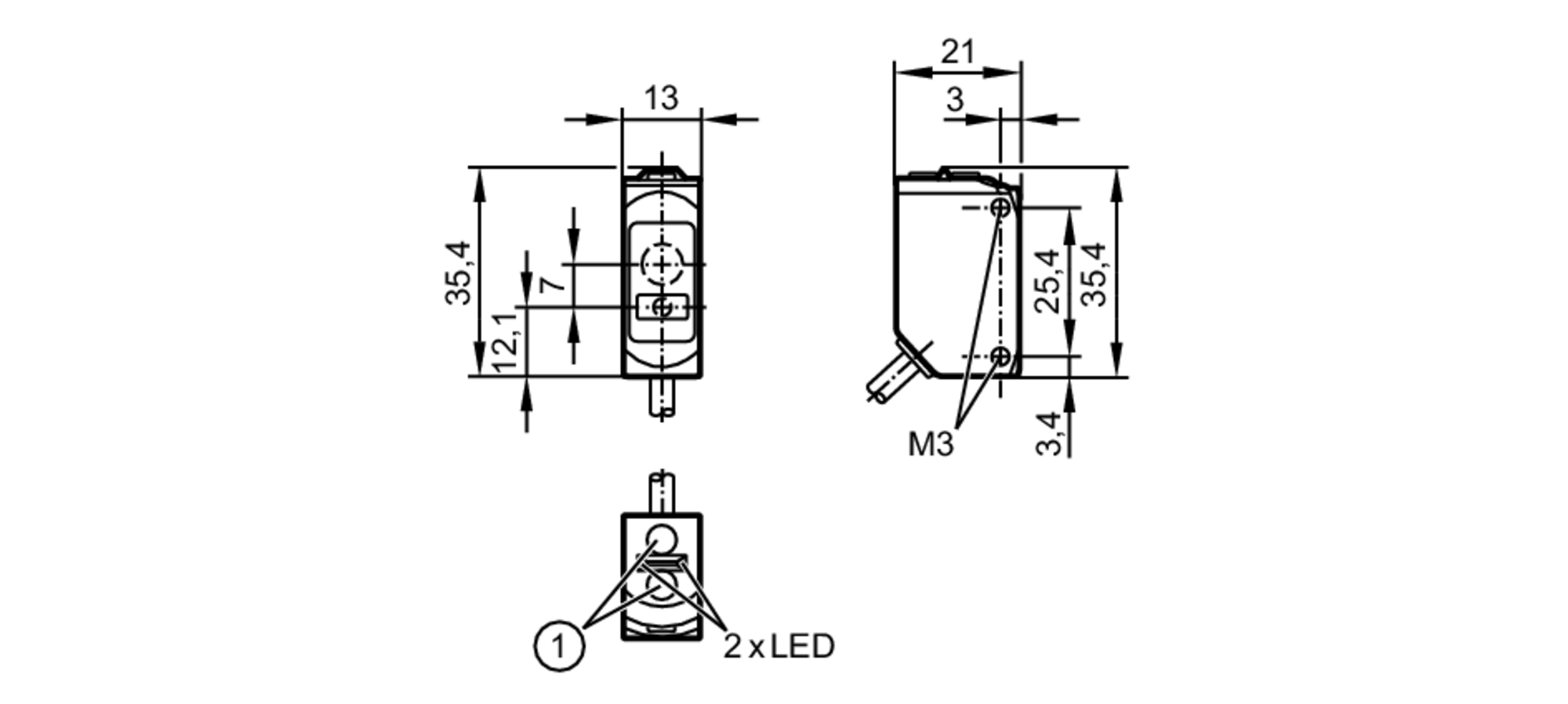 O6H701 - Diffuse reflection sensors with background suppression - ifm