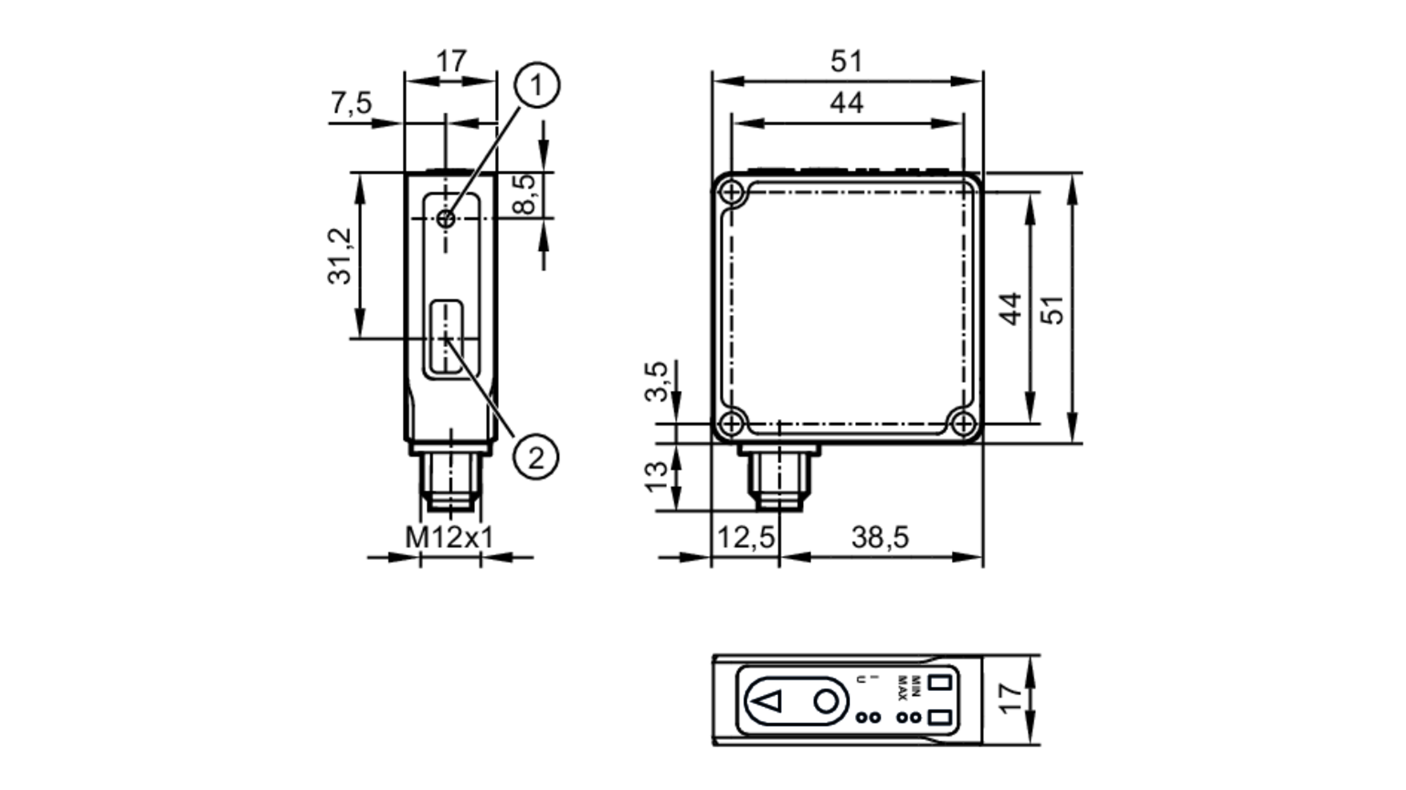 OMH555 - Photoelectric distance sensor - ifm