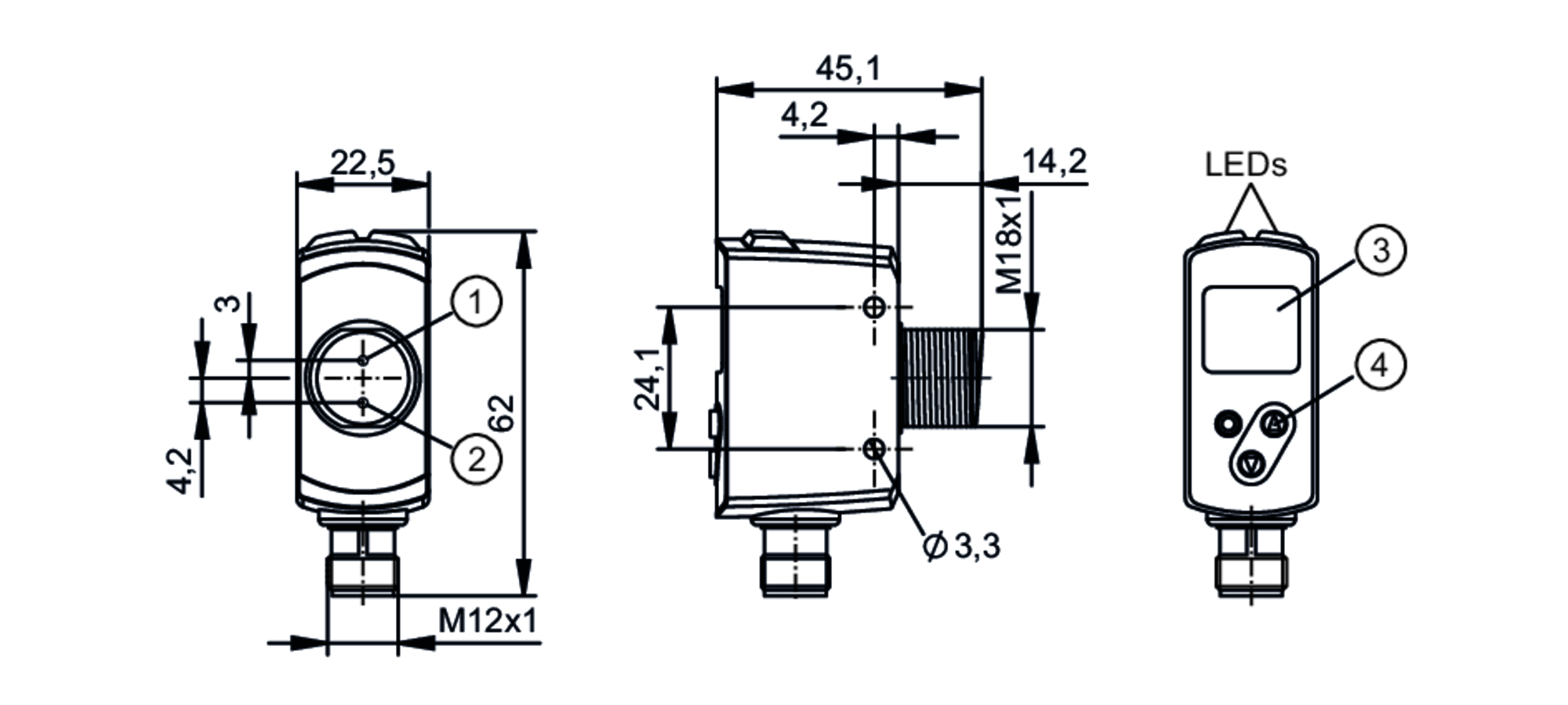 OGD551 - Photoelectric distance sensor - ifm