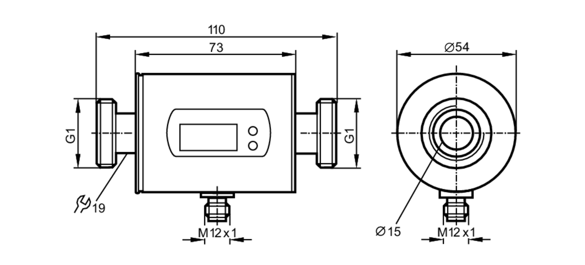 SM8001 - Magnetic-inductive flow meter - ifm