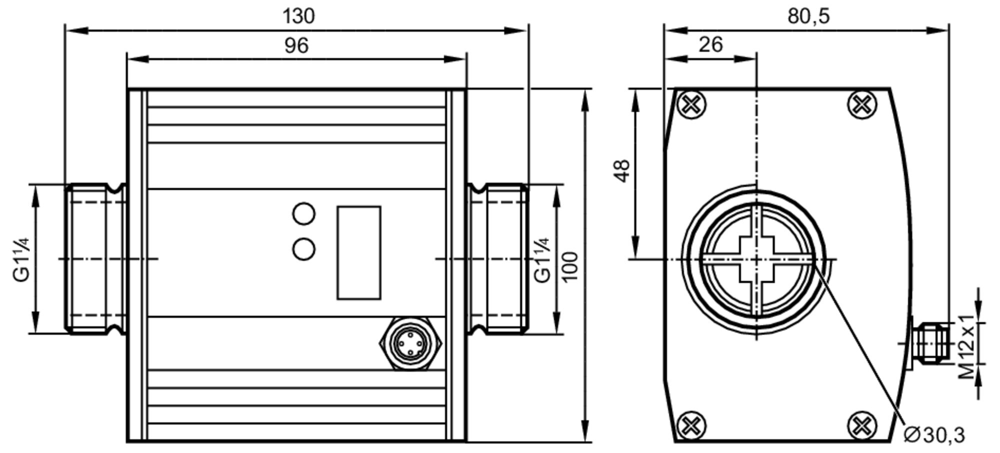 SU9000 - Ultrasonic flow meter - ifm