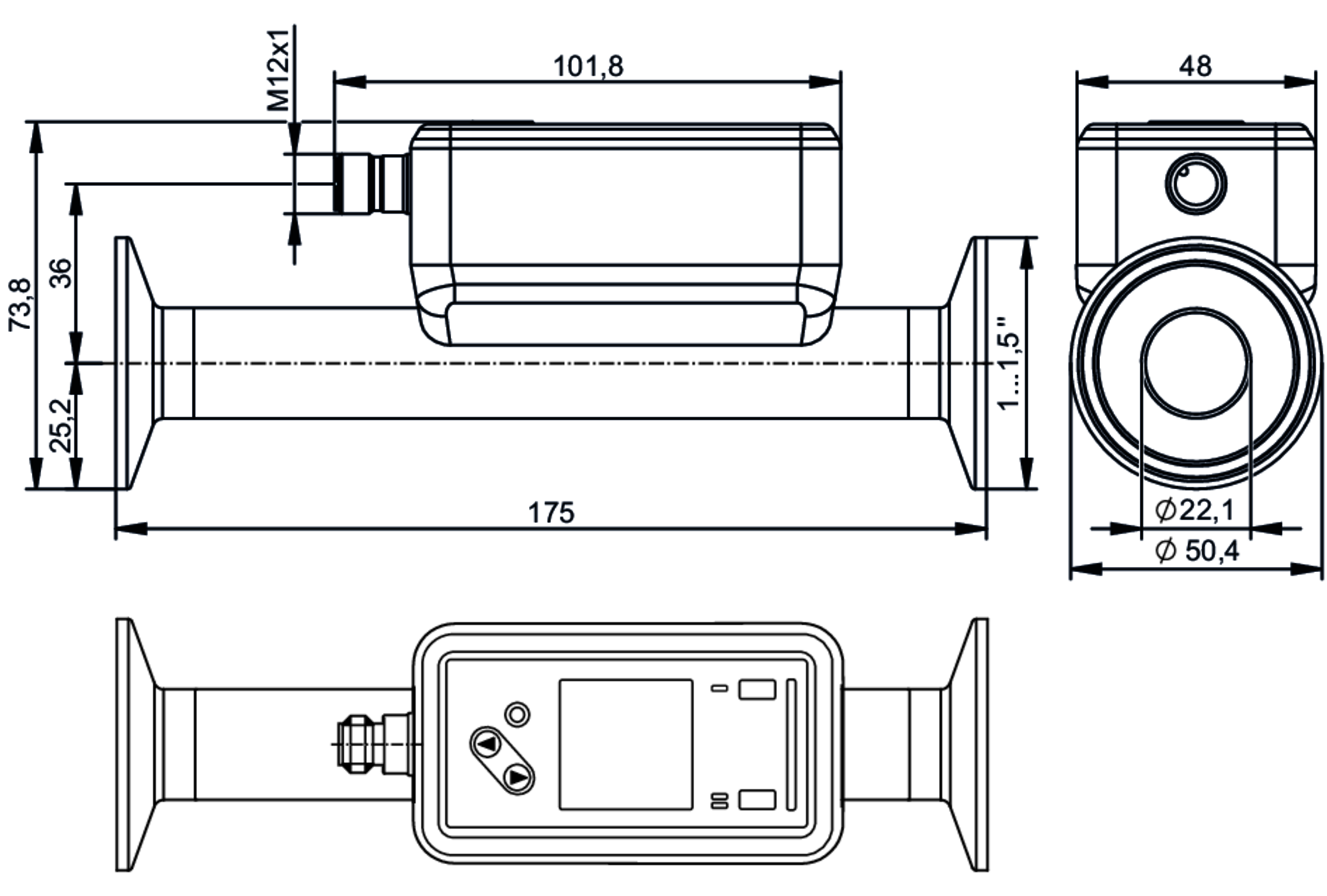 SUH201 - Ultrasonic flow meter - ifm