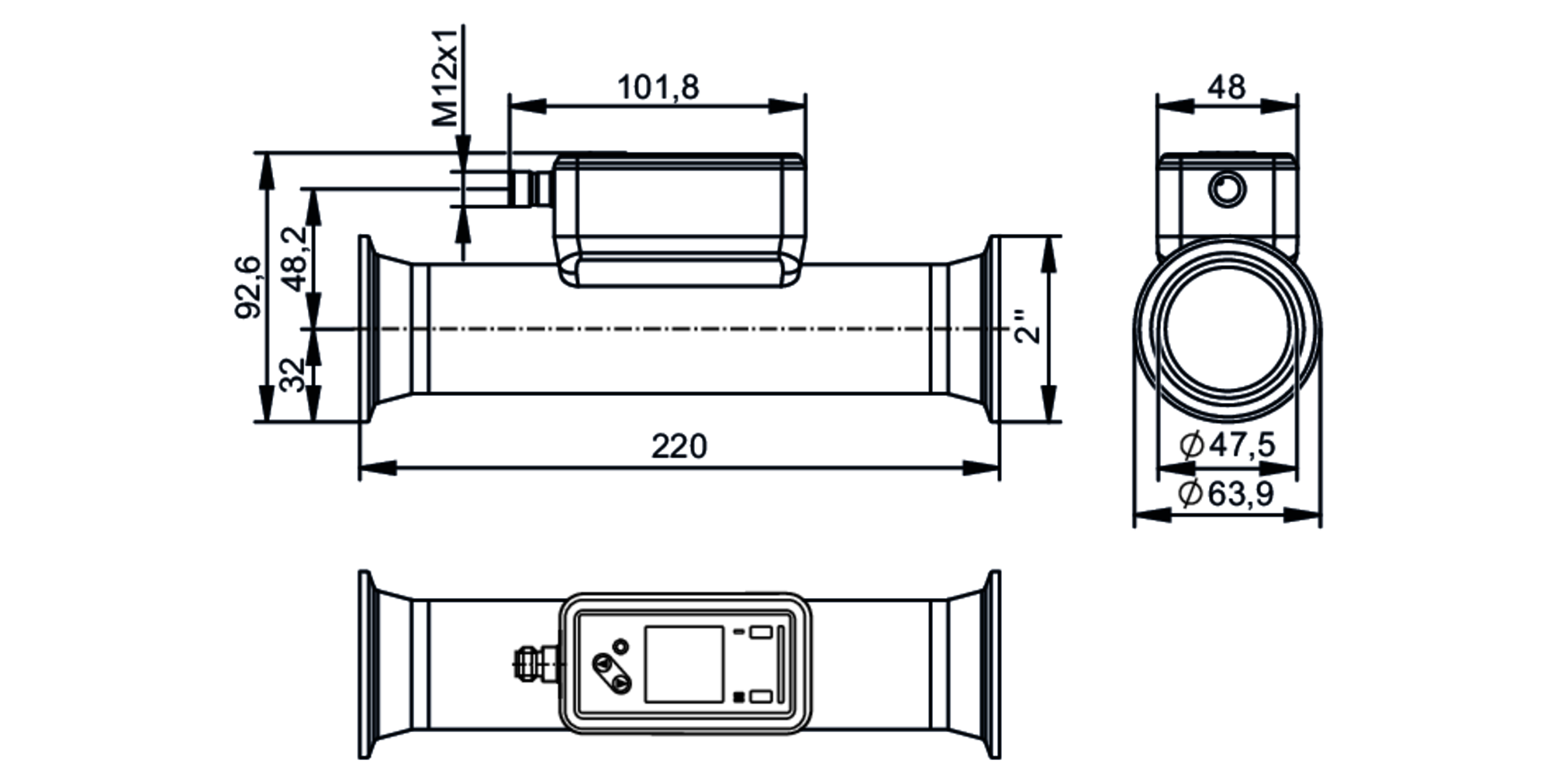 SUH401 - Ultrasonic flow meter - ifm