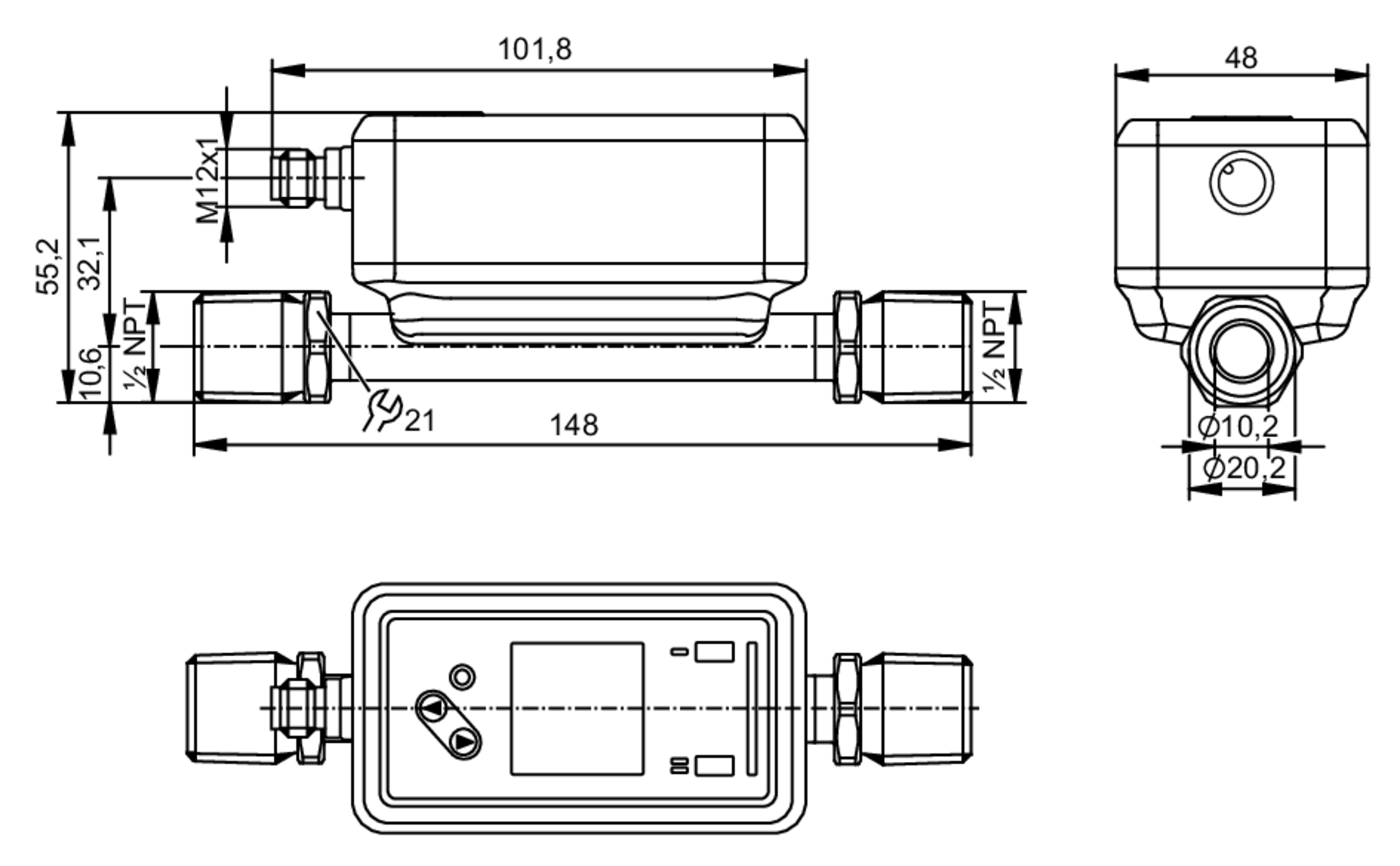 SU6621 - Ultrasonic flow meter - ifm