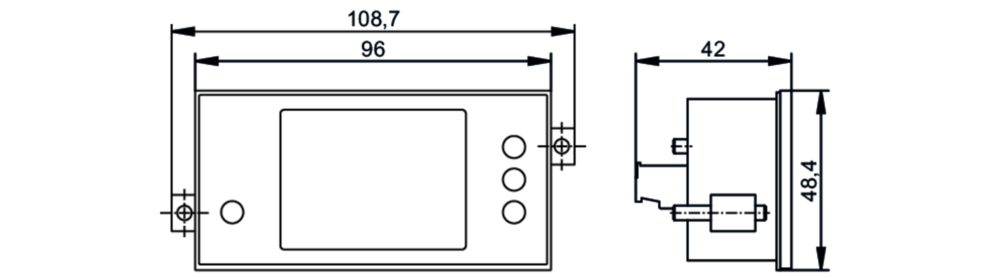 DX1063 - Multifunction display for monitoring analog standard signals - ifm