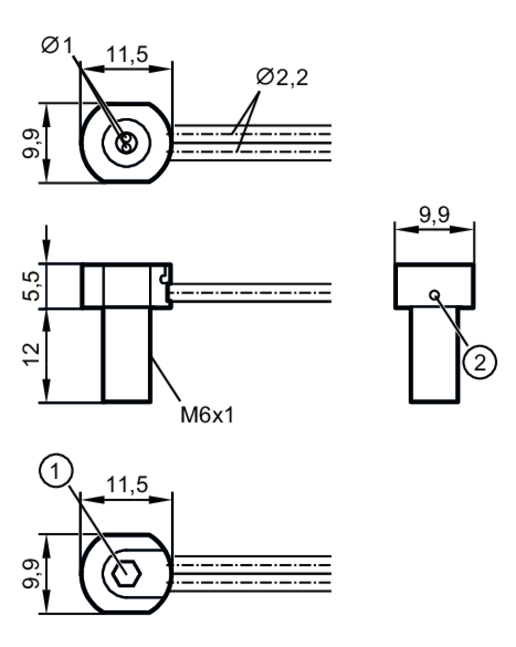 E21316 - Fiber optic diffuse reflection sensor - ifm
