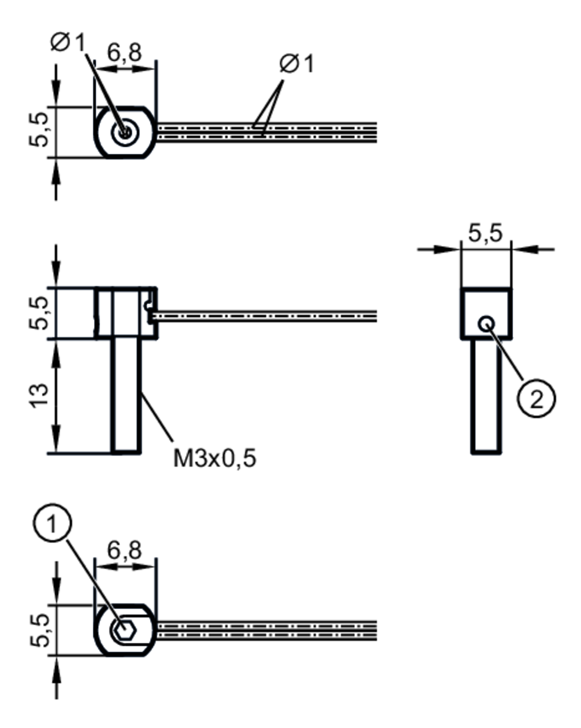 E21320 - Fiber optic diffuse reflection sensor - ifm