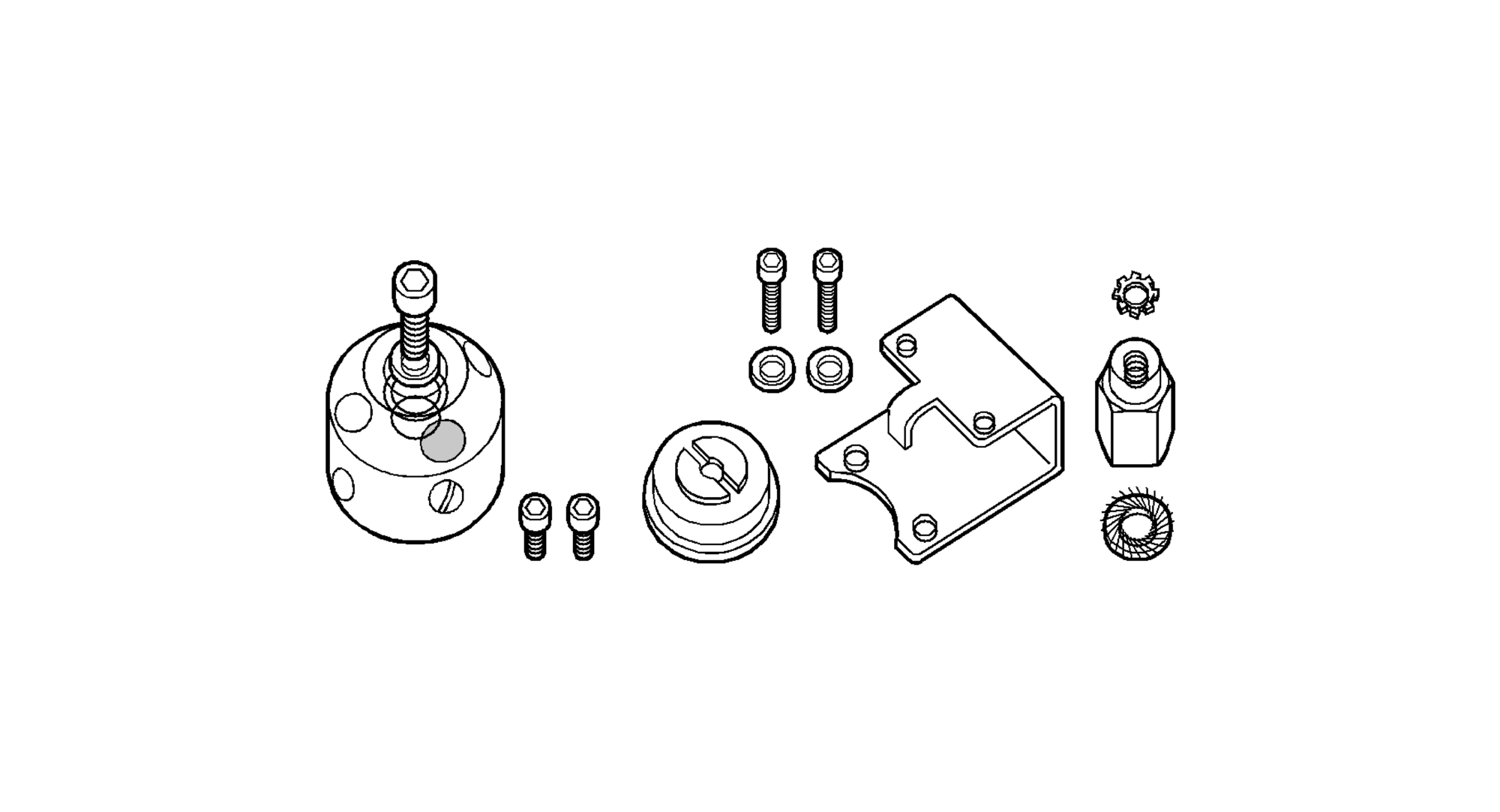 E10618 - Target puck mounting set for valve actuators - ifm