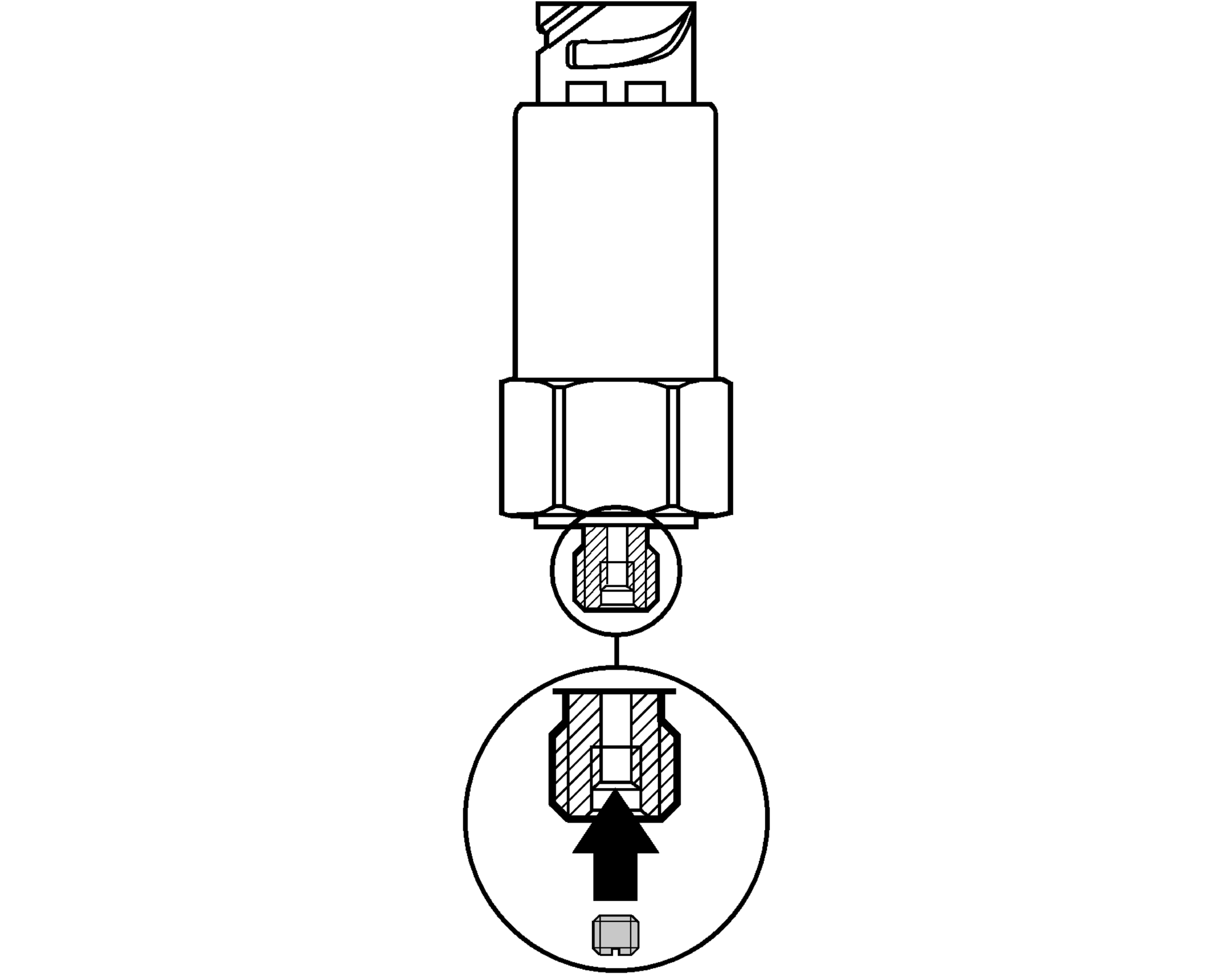 E30057 - Damping screw for pressure sensors - ifm