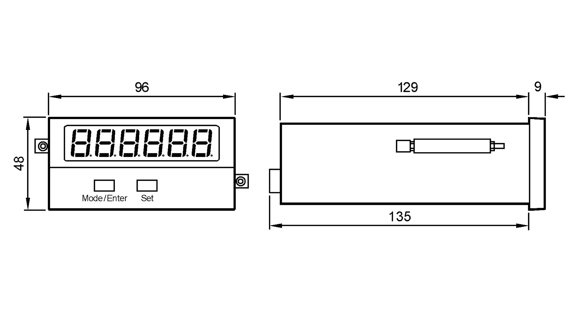 DX2012 - Multifunction display for monitoring analog standard signals - ifm
