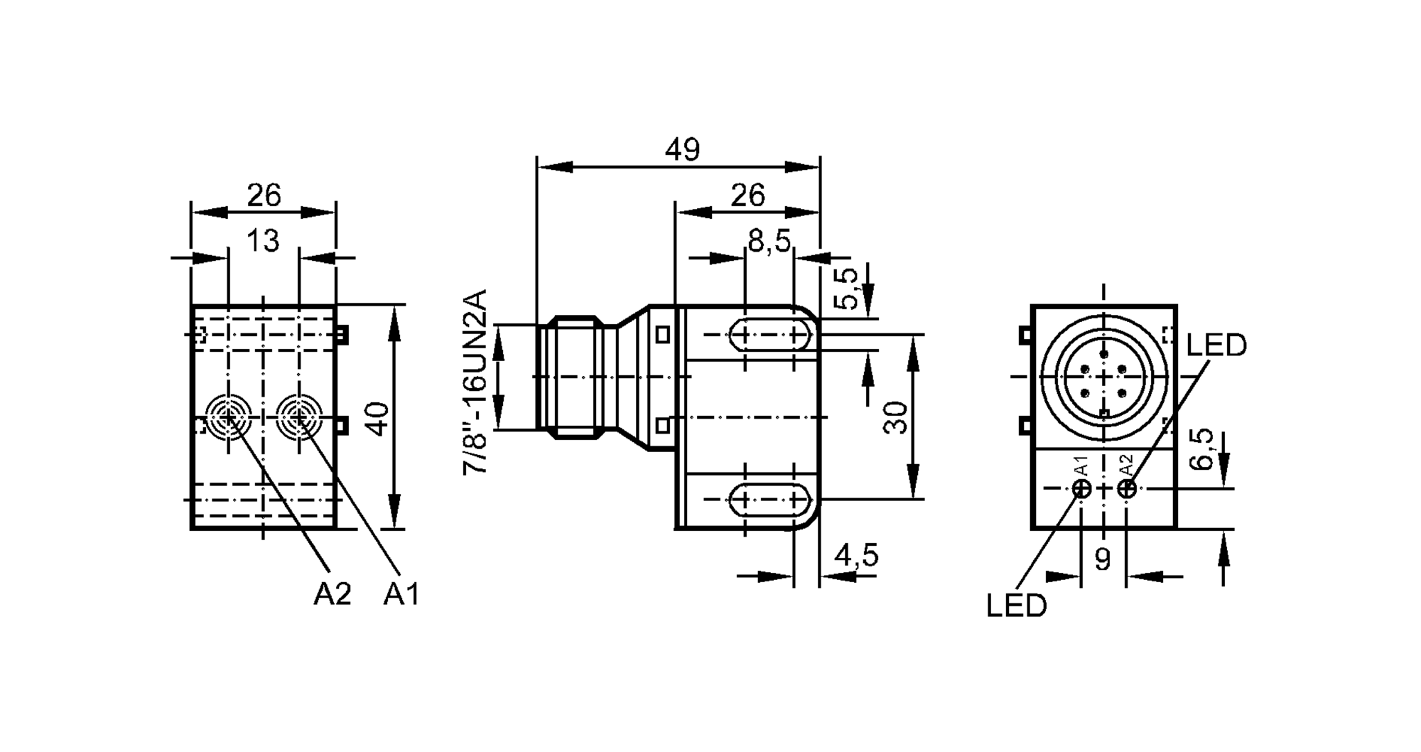 IN0117 - Dual inductive sensor for valve actuators - ifm