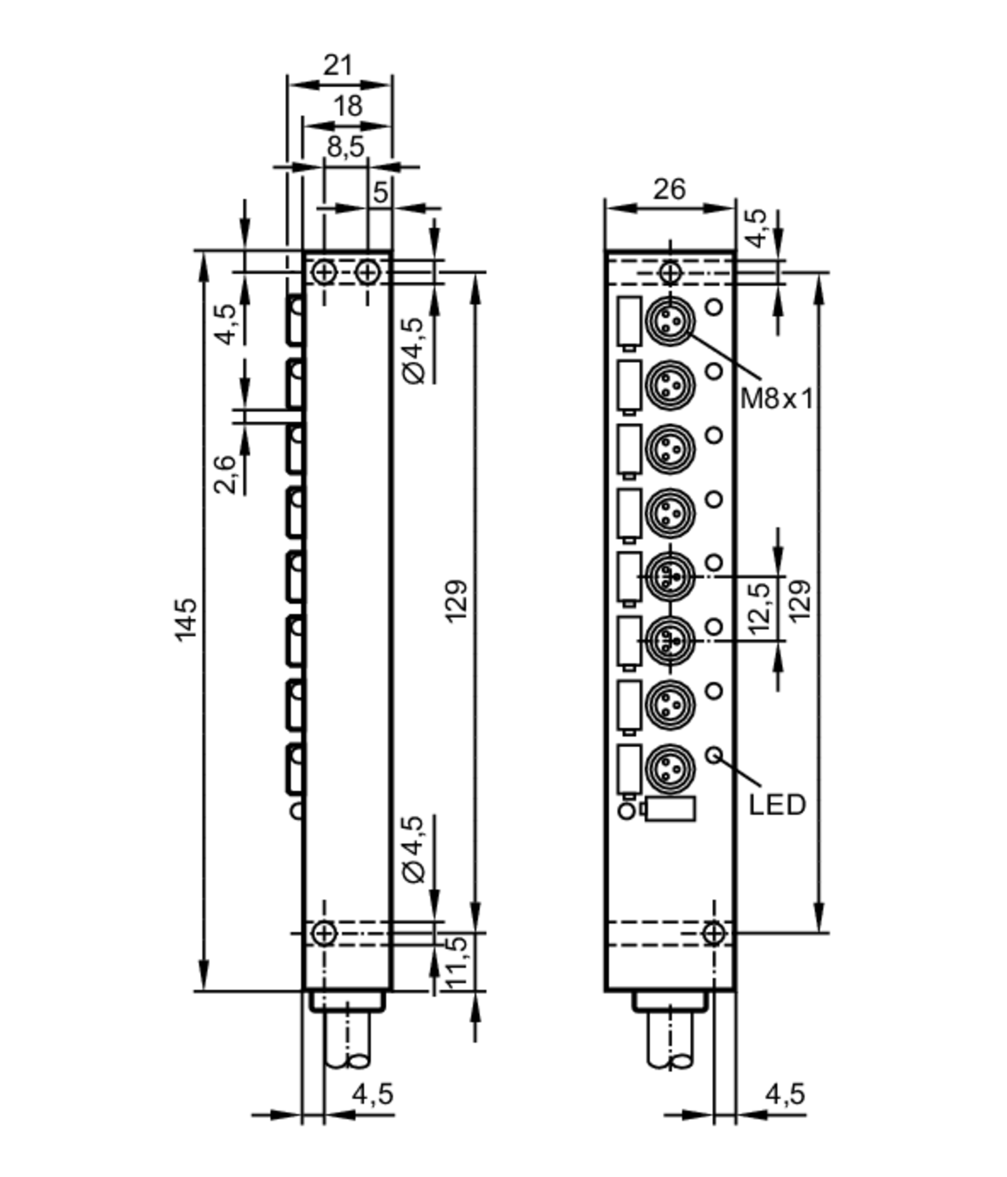 E11215 - Wiring block - ifm
