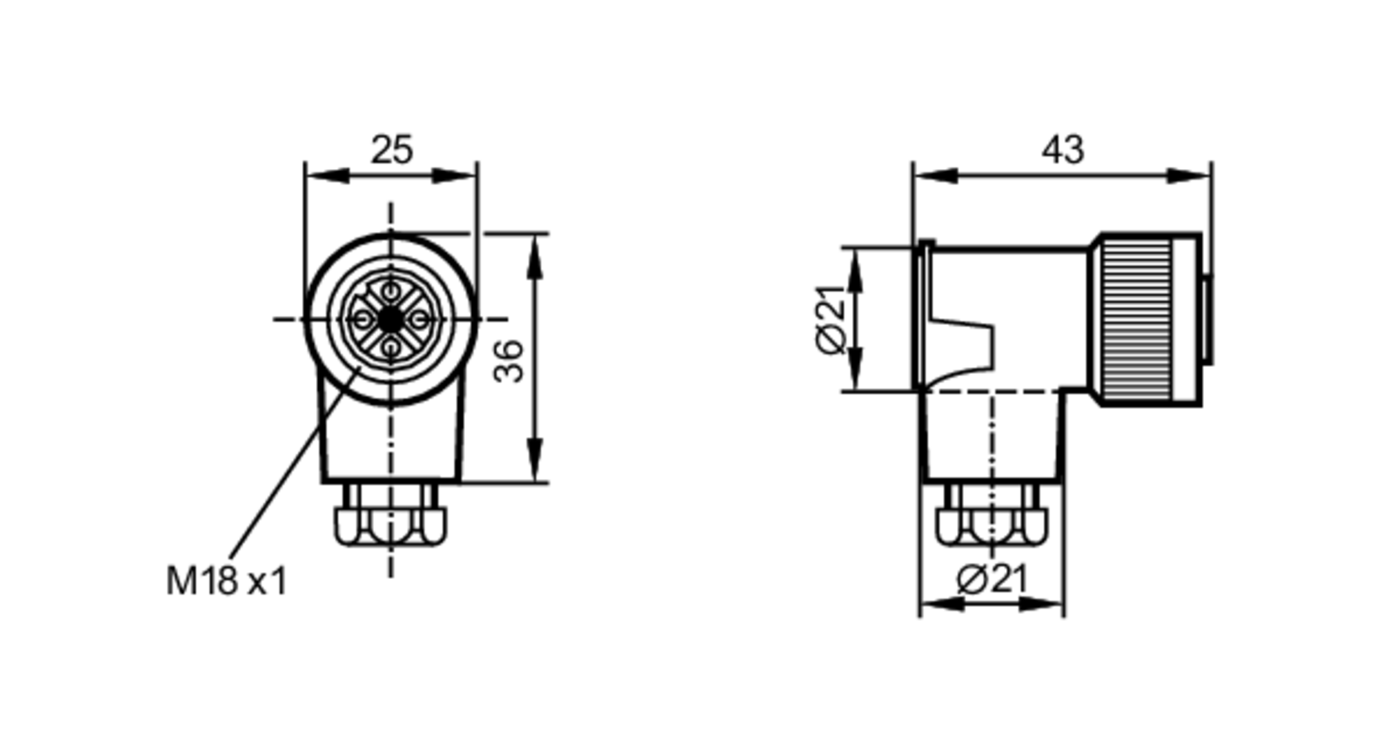 E10013 - Female wirable connectors - ifm