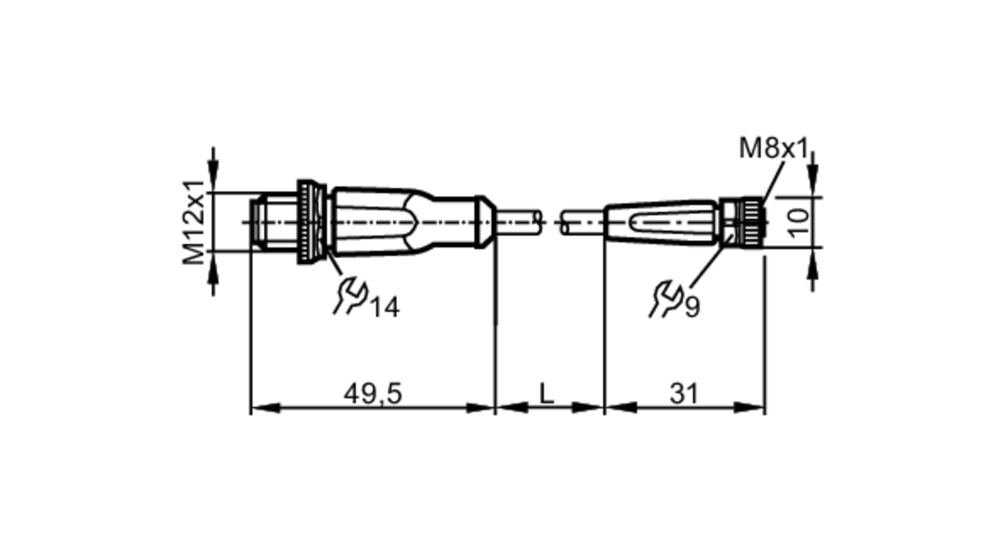EVC868 - Connection cable - ifm