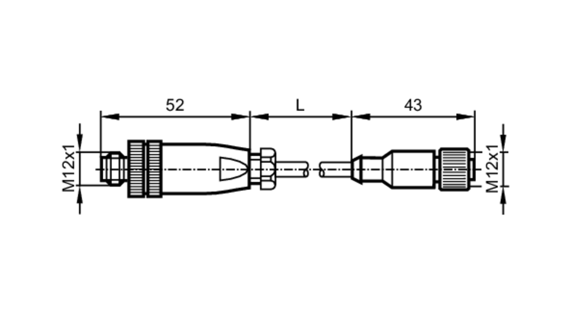 E12784 - Connection cable - ifm