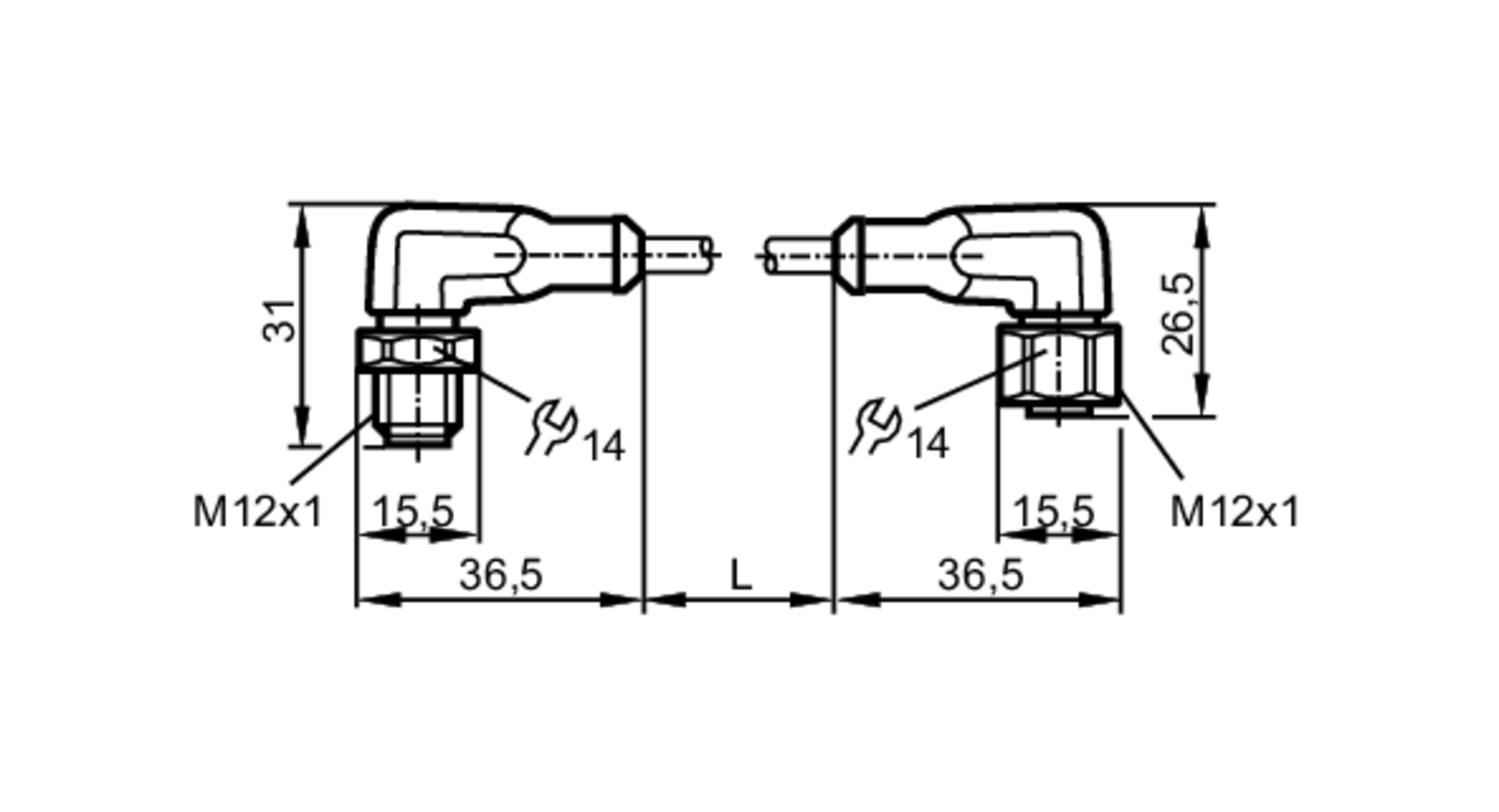 EVC12A - Connection cable - ifm