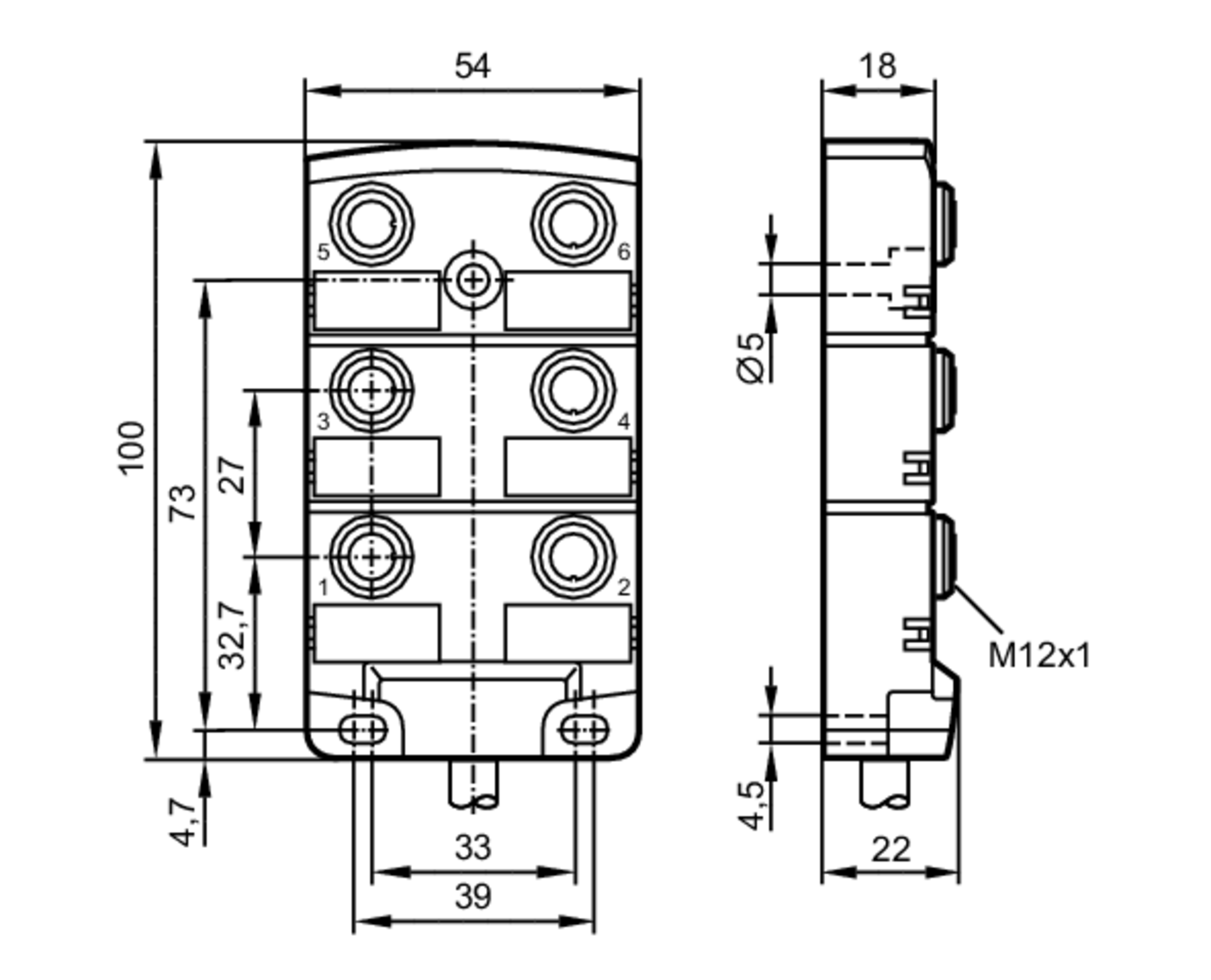 EBC017 - Wiring block - ifm
