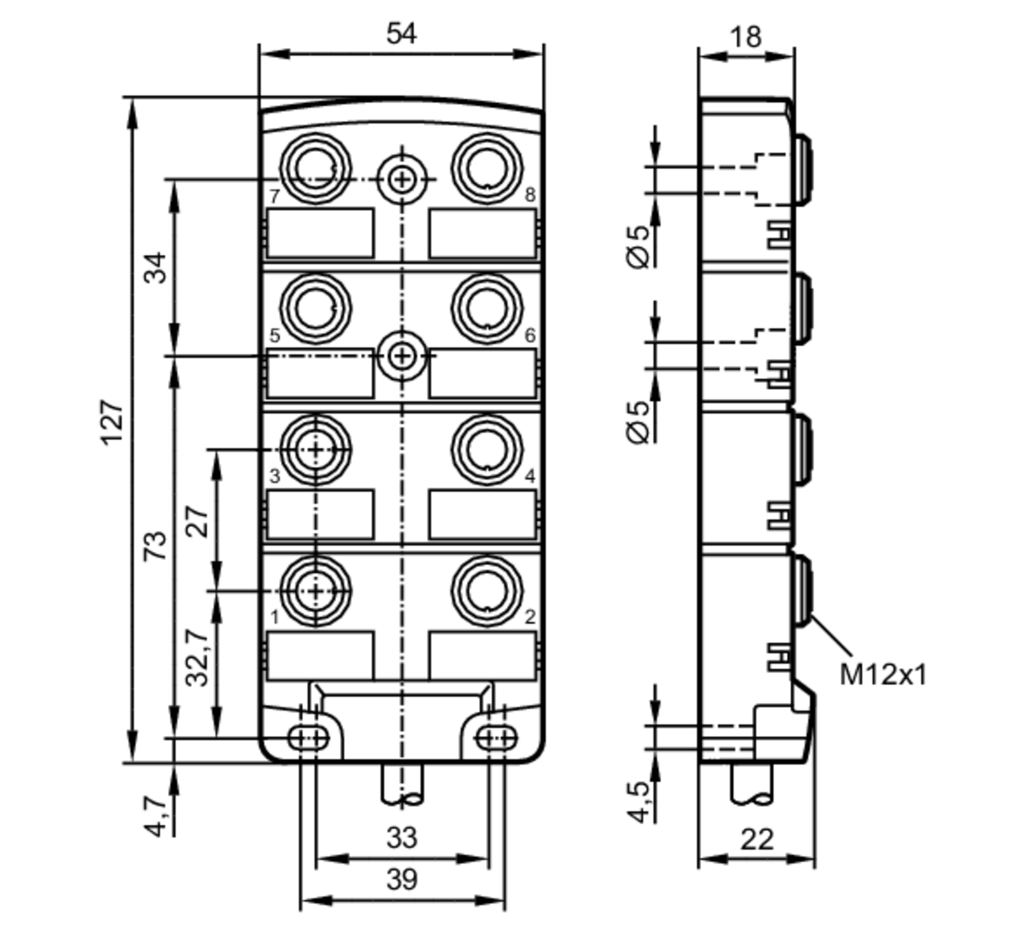 EBC022 - Wiring block - ifm
