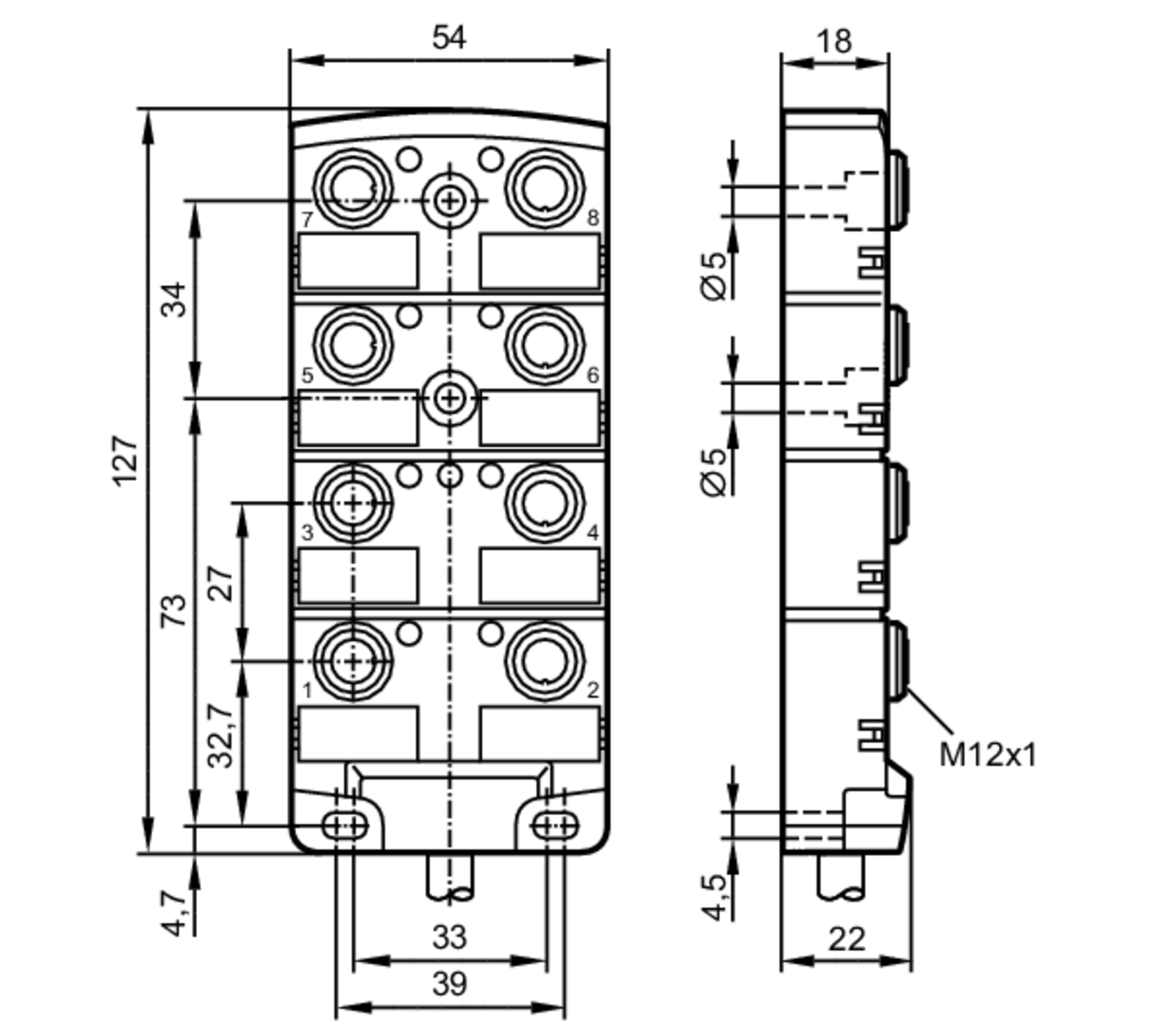 EBC023 - Wiring block - ifm