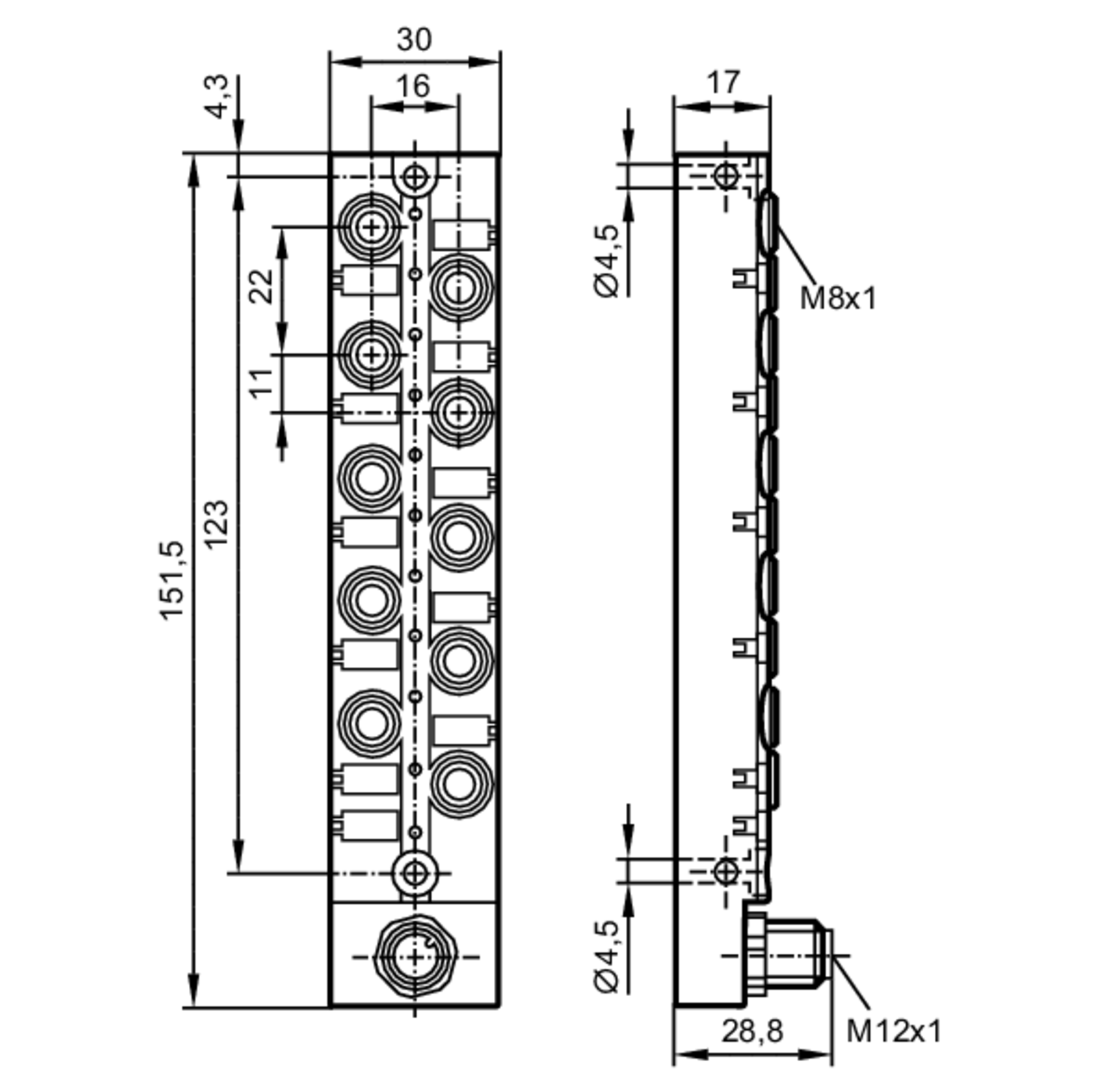 EBC139 - Wiring block - ifm