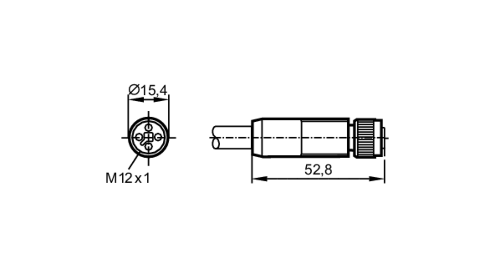 E18519 - Female cordset - ifm