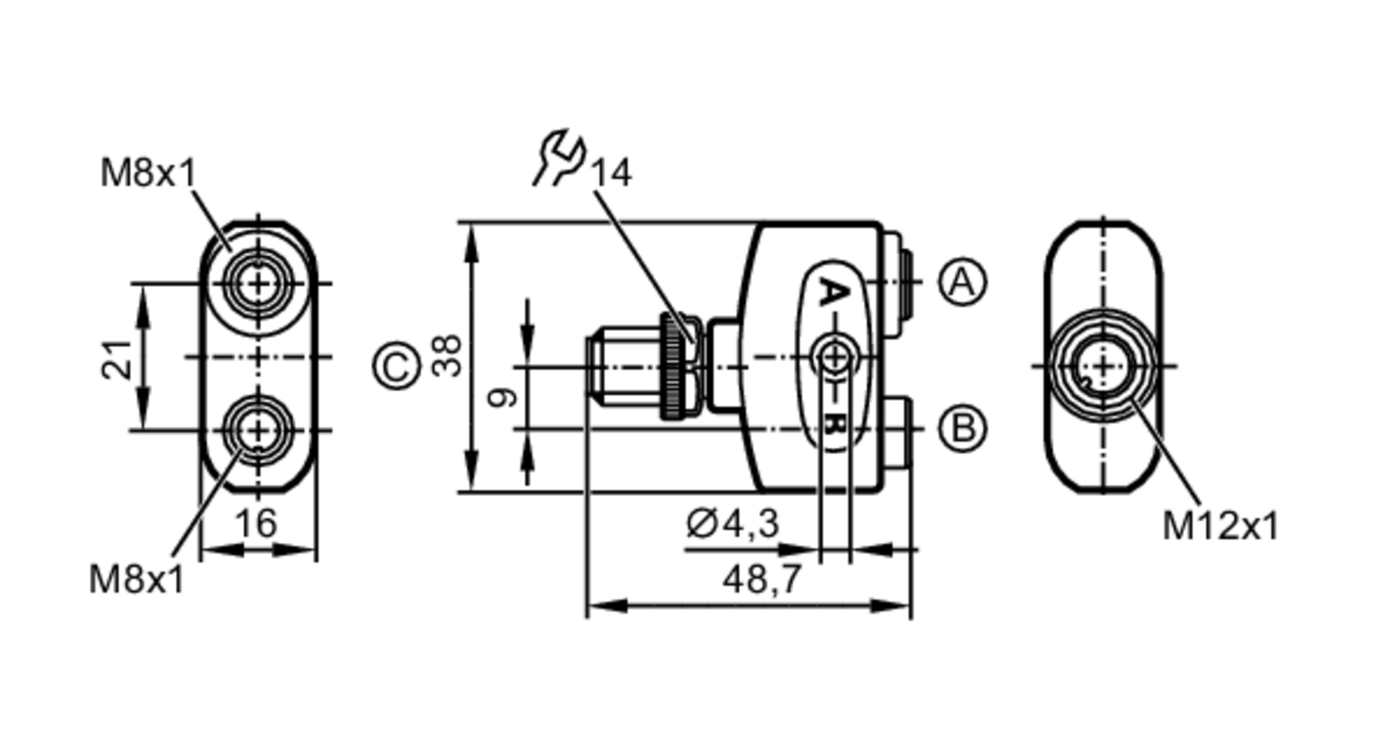 EBC112 - Y/T splitter - ifm