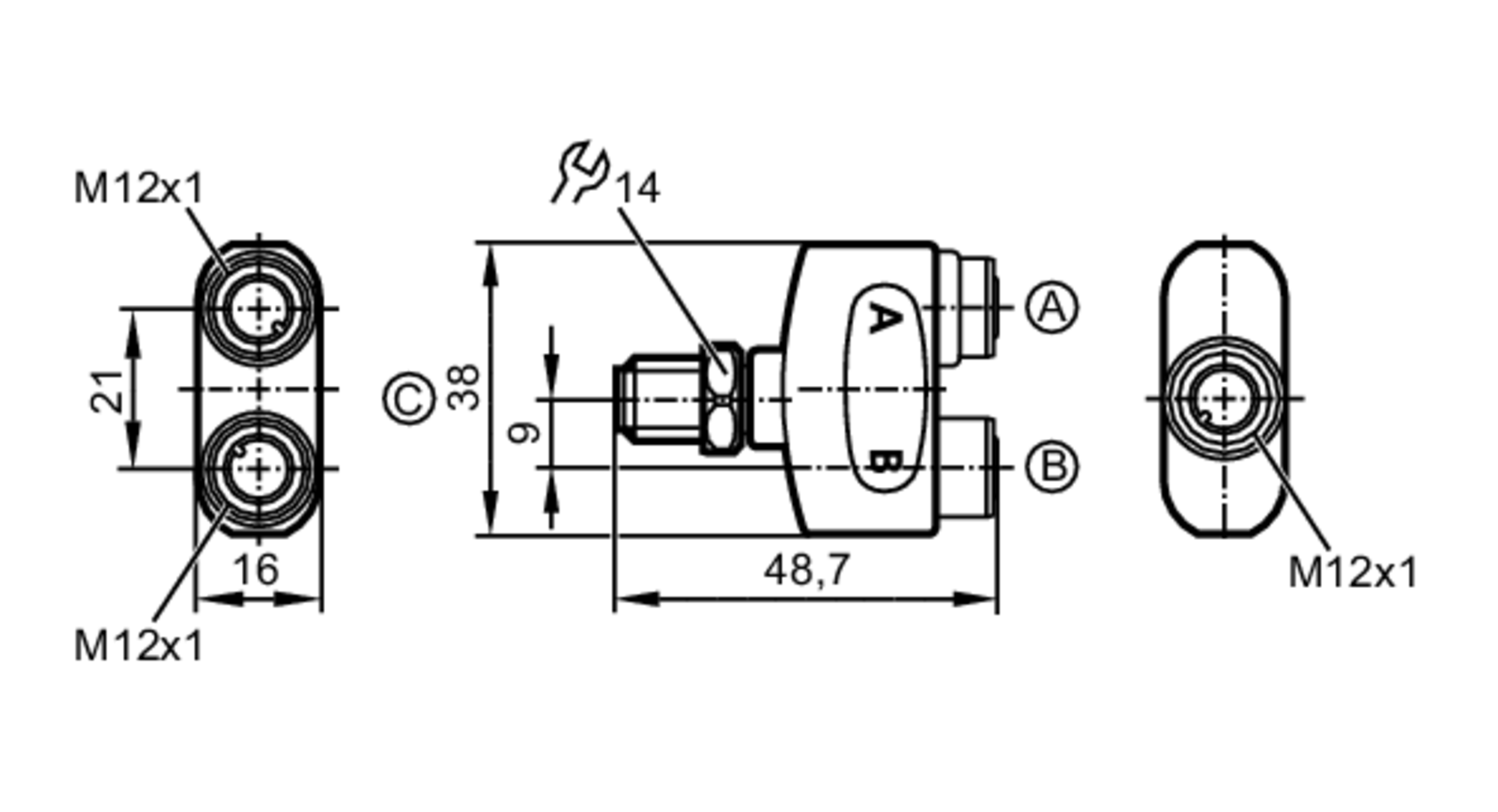 EBT006 - Y/T splitter - ifm