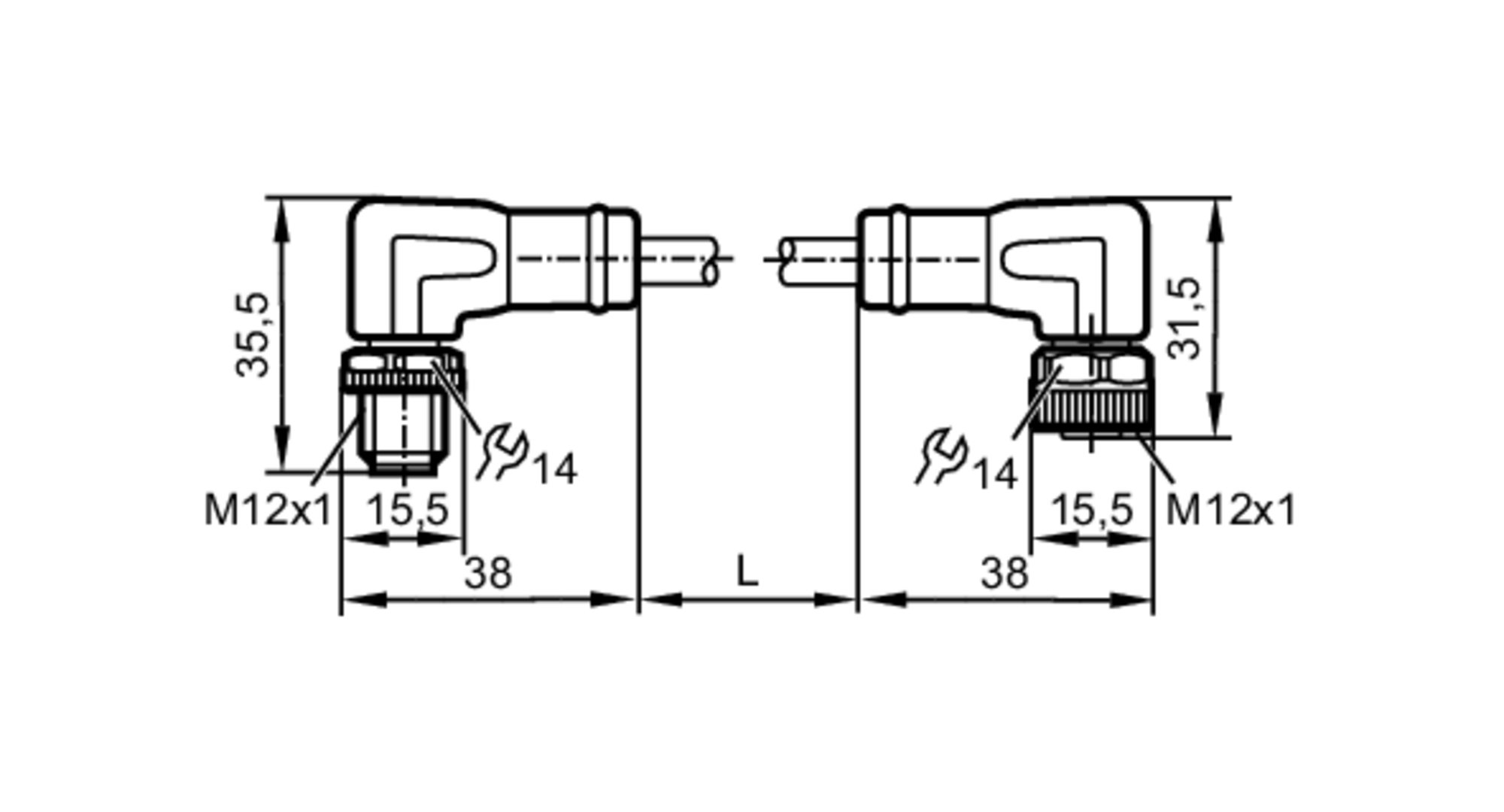 EVCA53 - Connection cable - ifm